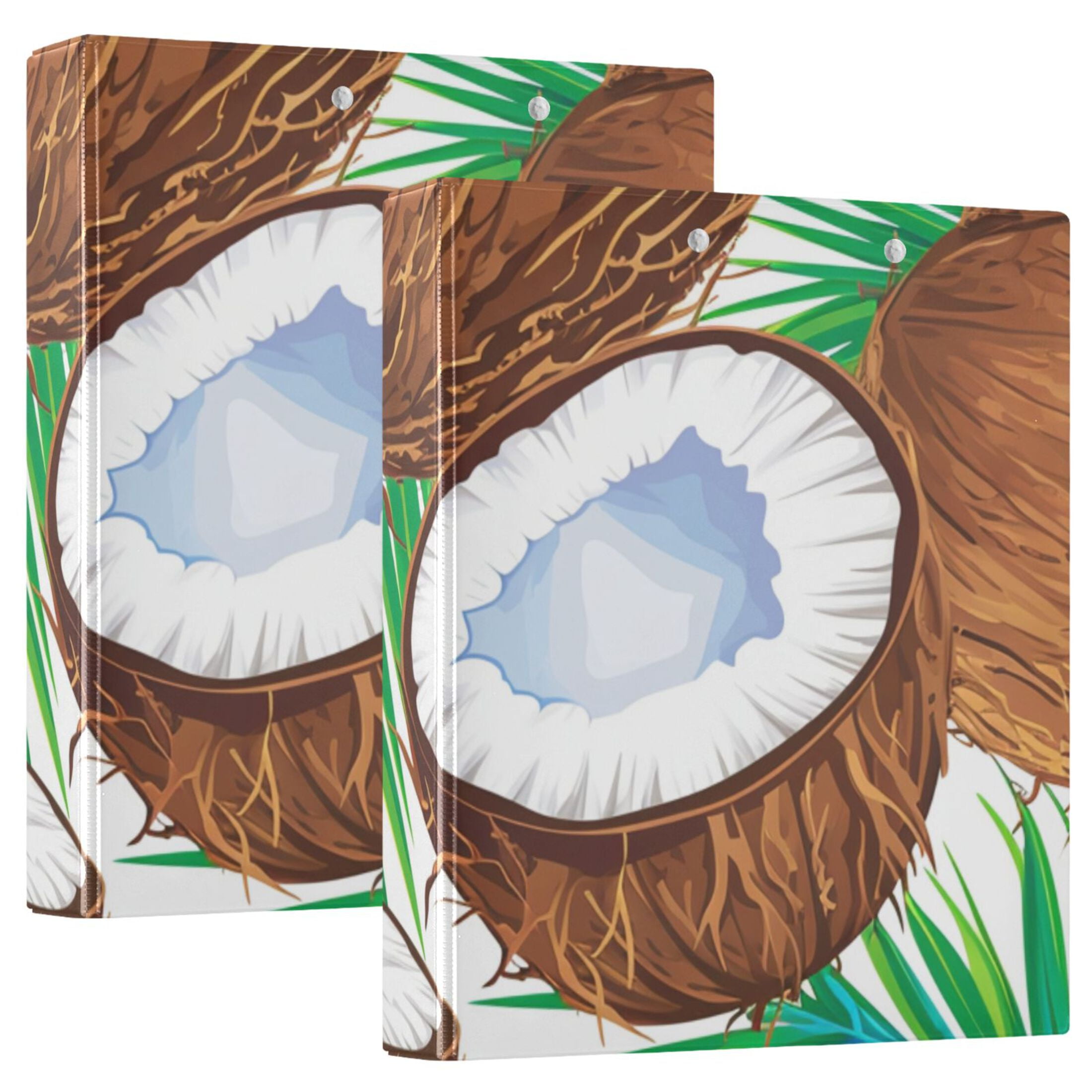 Coconuts Leaves Lemons 3 Ring Binders 1.5 inch Hardcover File Folders ...