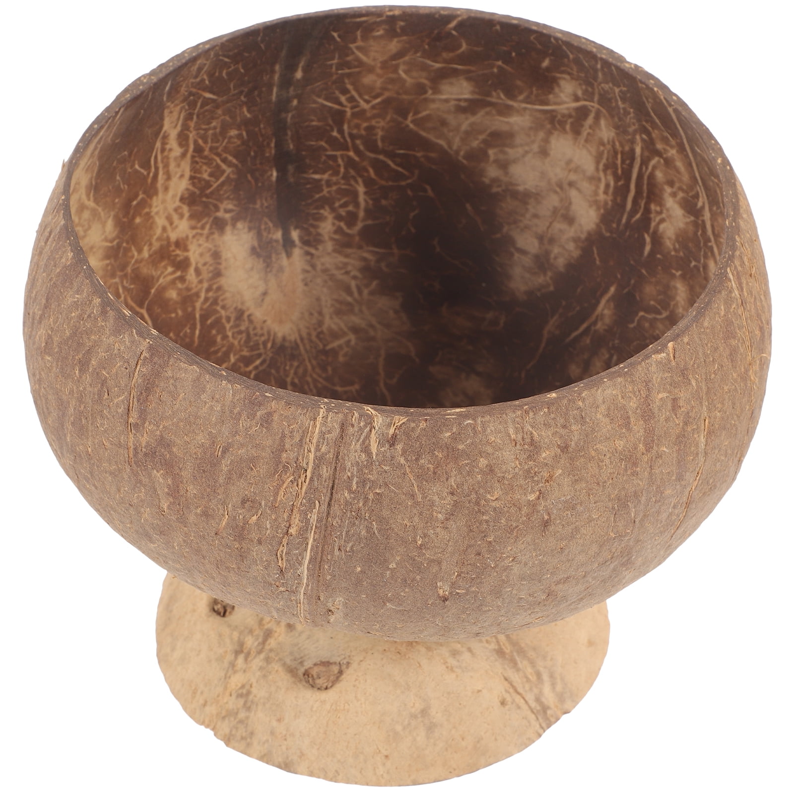 Raindrops Natural Coconut Shell Salad Bowl Decorative Kitchen Bowl ...