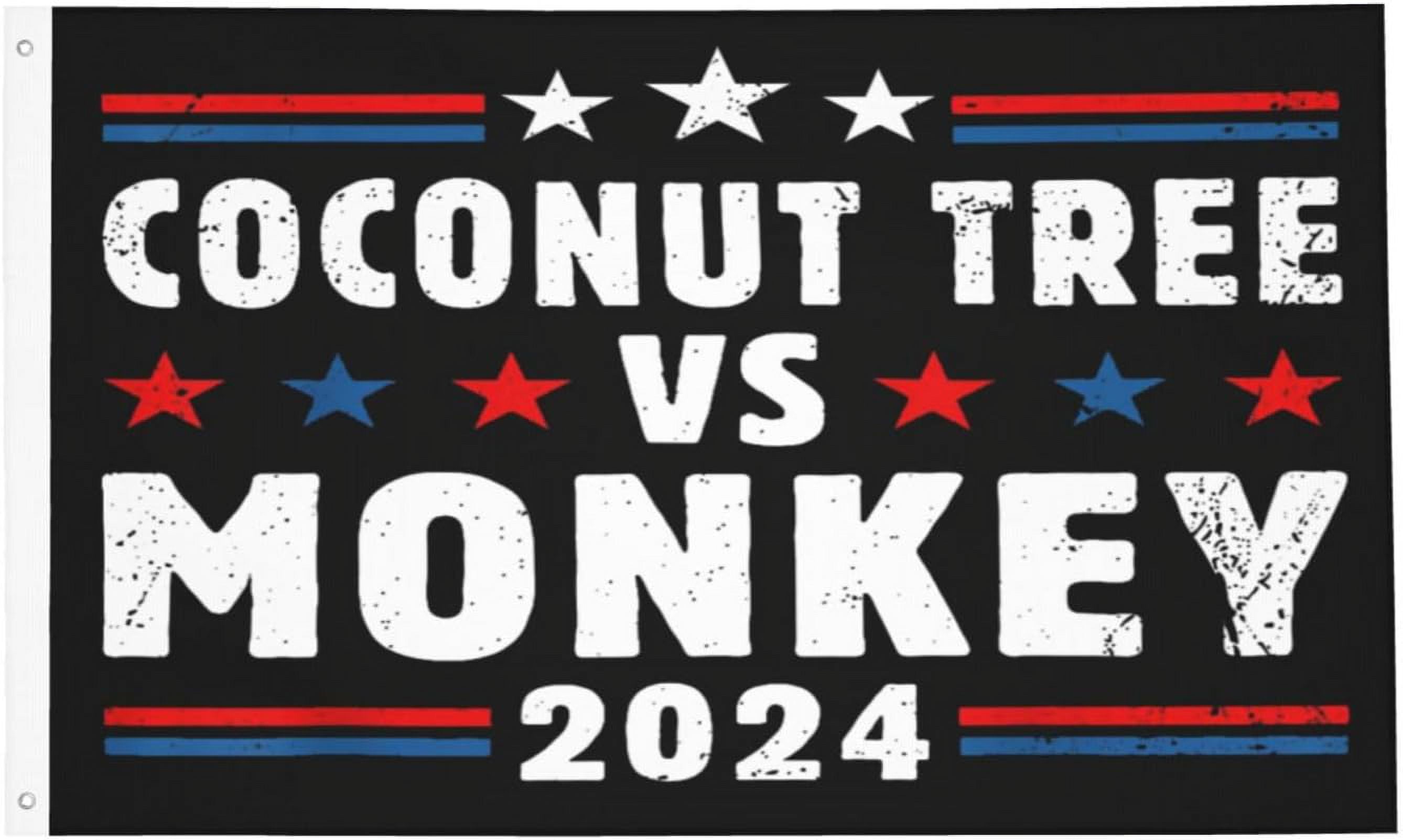 Coconuts Tree Patriotic Kamala Harris 2024 Flag 3x5 Double Sided ...