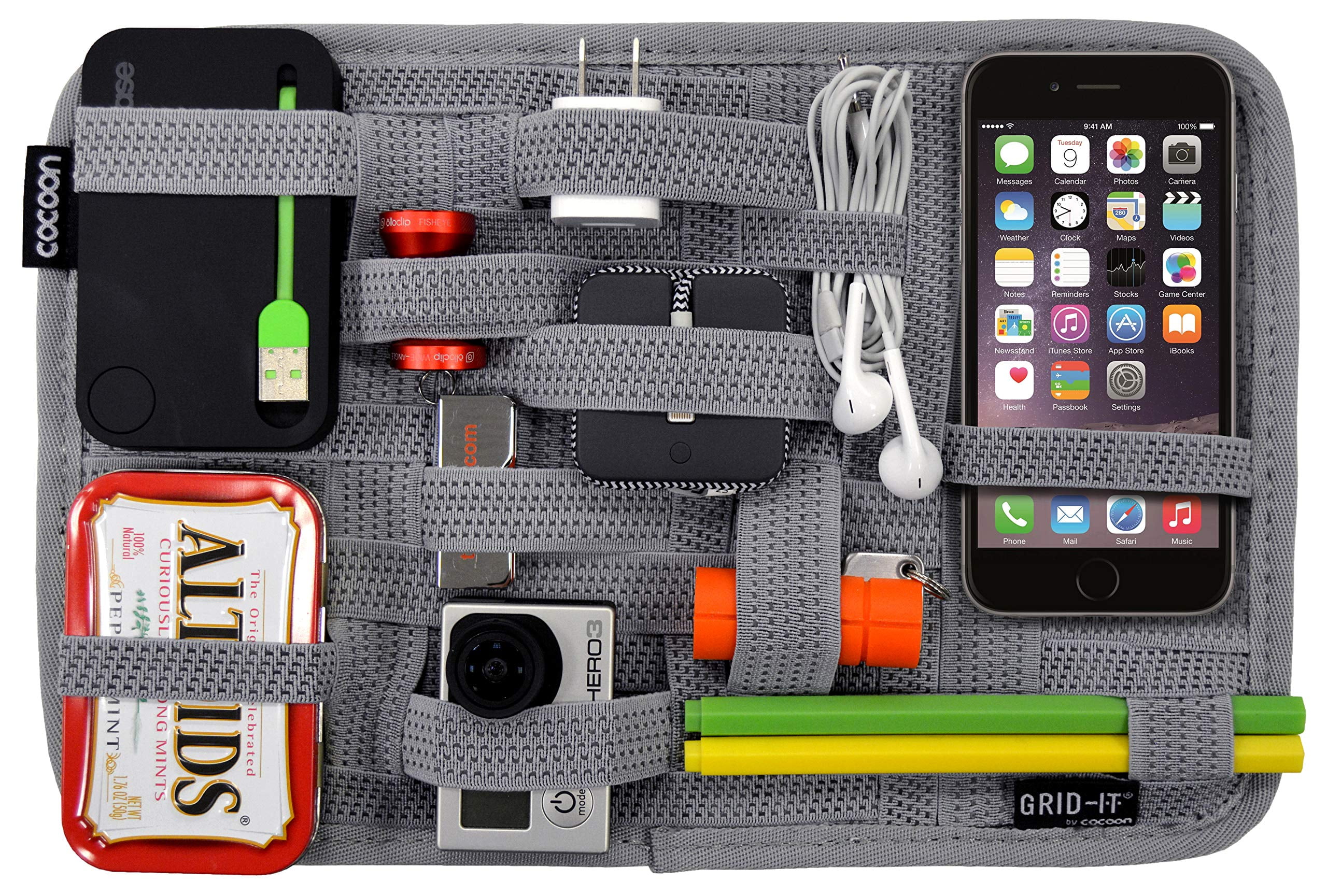 Cocoon CPG10GY GRID-IT!(r) Accessory Organizer - Medium 12" x 8" (High ...