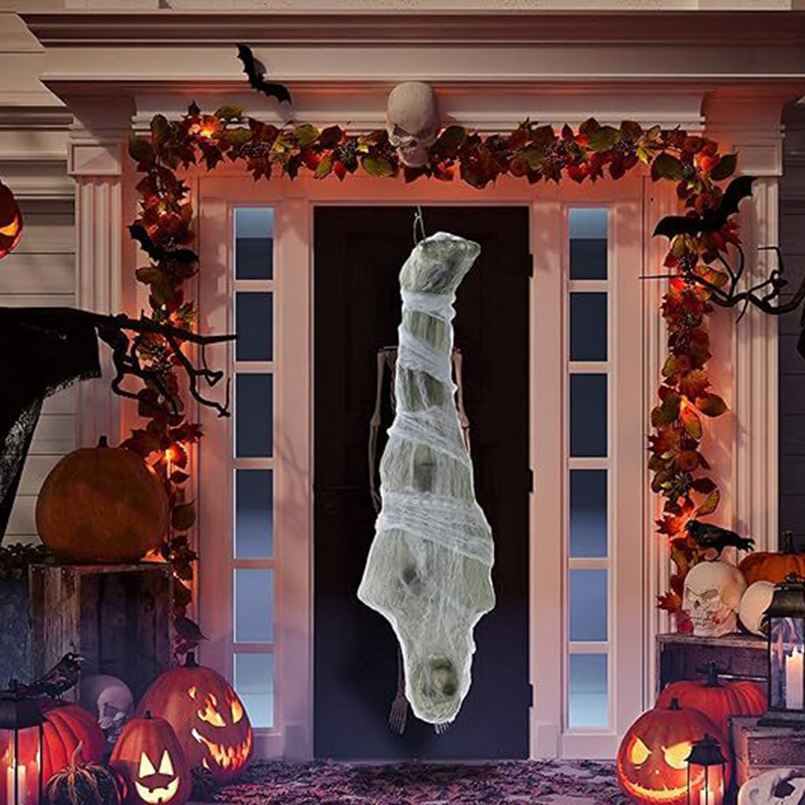 Cocoon Corpse Halloween Decoration Creepy Hanging Corpse Prop Haunted ...