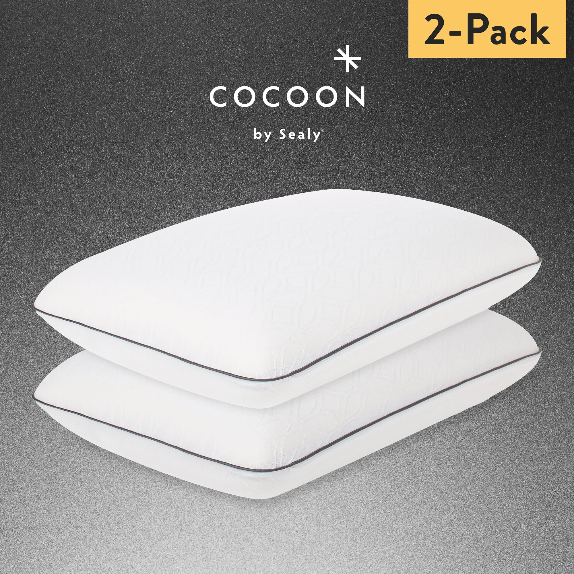 Cocoon™ by Sealy® Memory Foam Bed Pillow Two Pack, Adult - Walmart.com