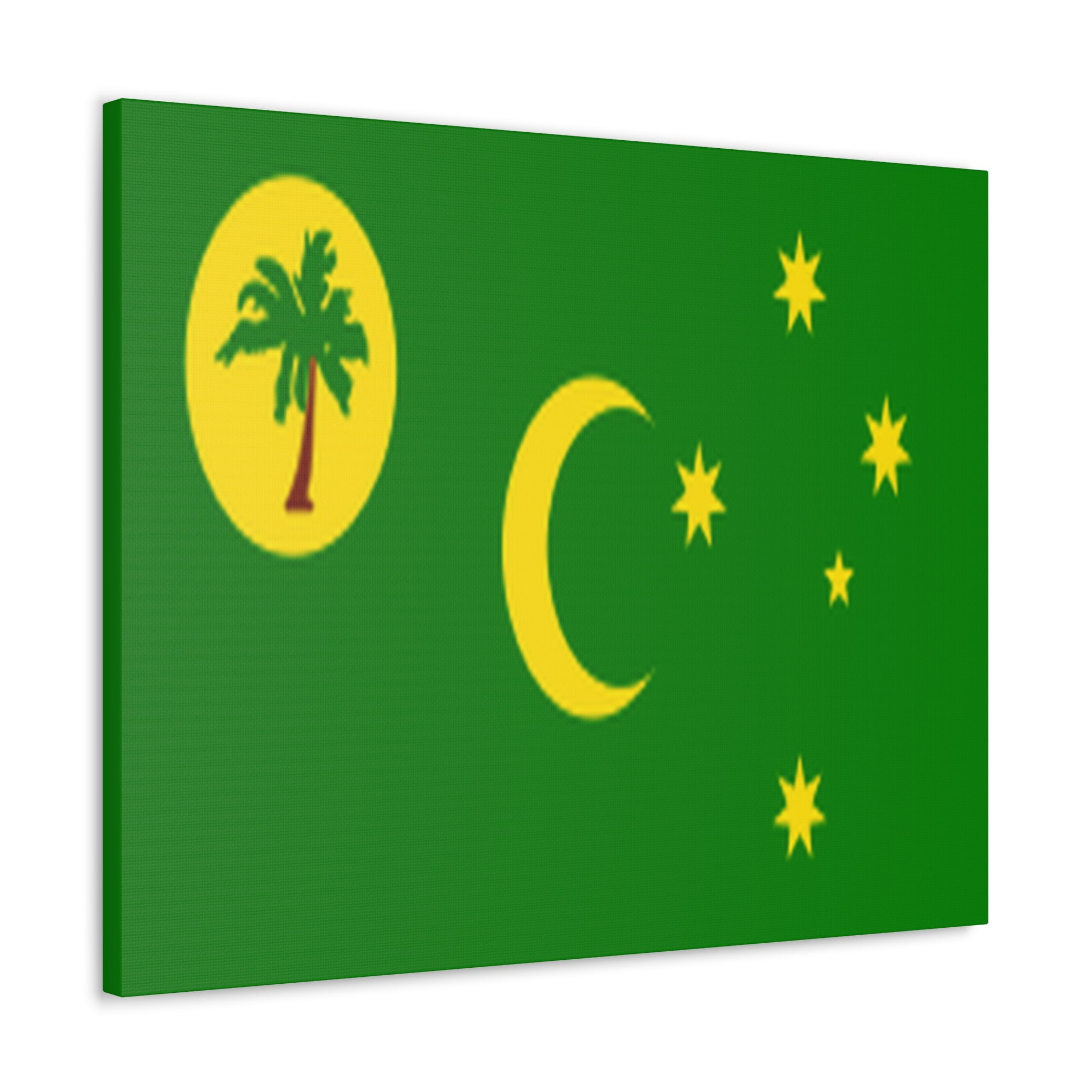 Cocos Islands Country Flag Canvas Vibrant Wall Art Unframed Home Decor ...