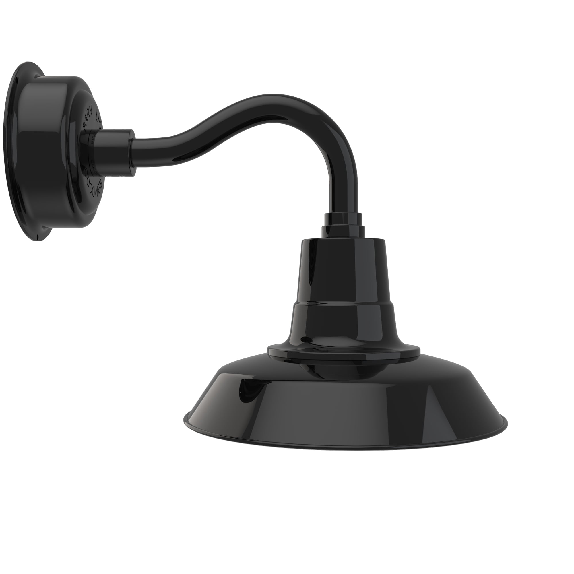 Cocoweb 12 inch Vintage LED Gooseneck Light in Black with Chic Arm ...