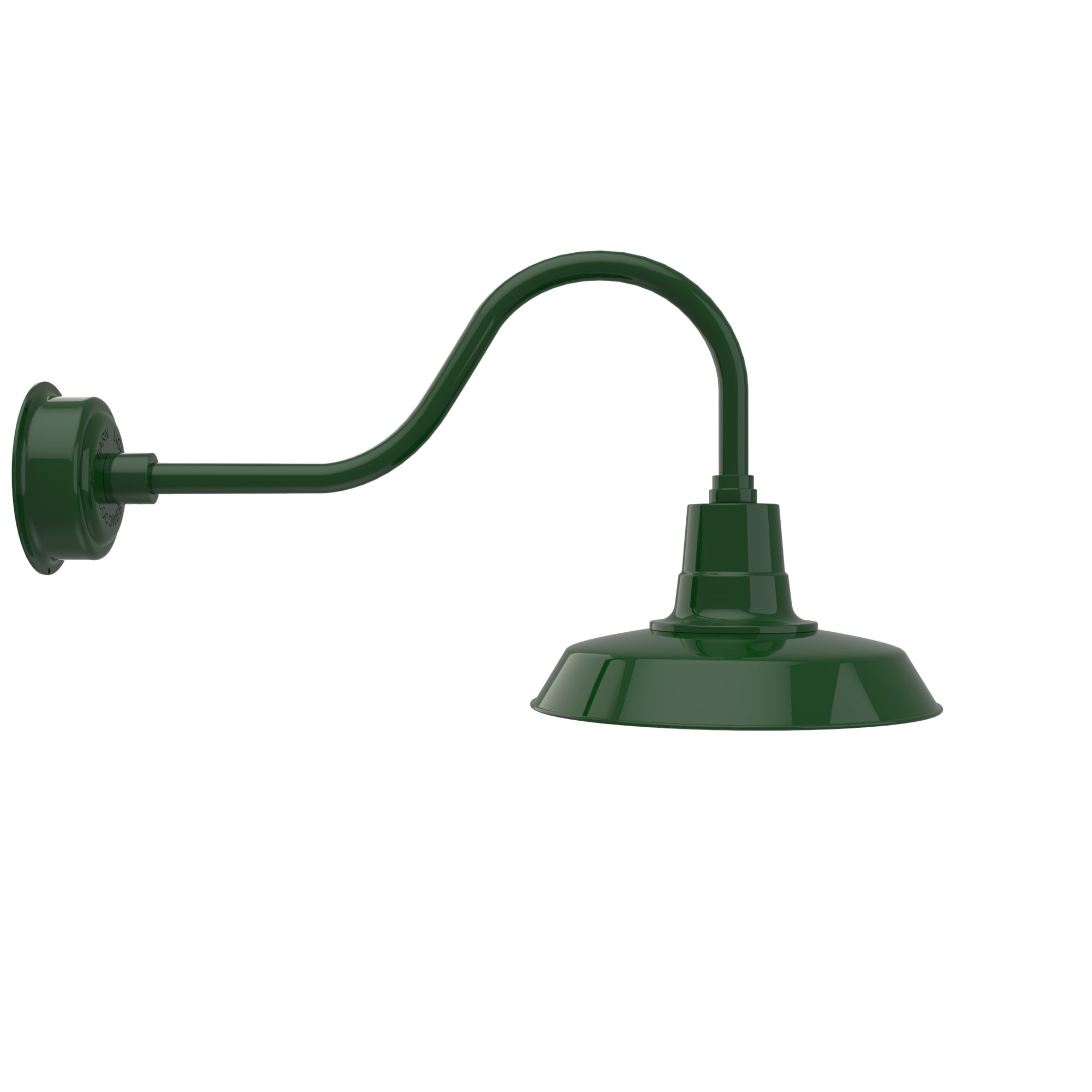 Cocoweb 14" Vintage LED Barn Light in Green with Contemporary Arm ...