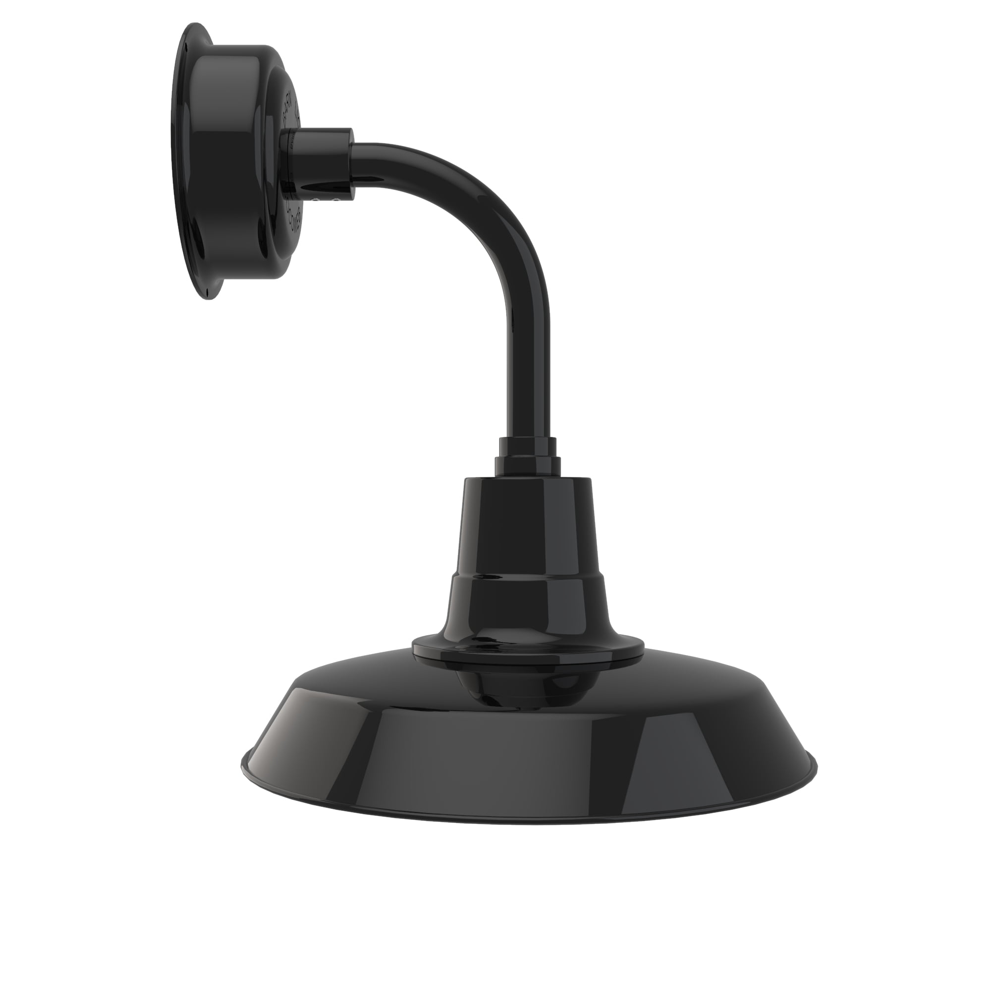 Cocoweb 14" Vintage LED Gooseneck Light in Black with Trim Arm ...