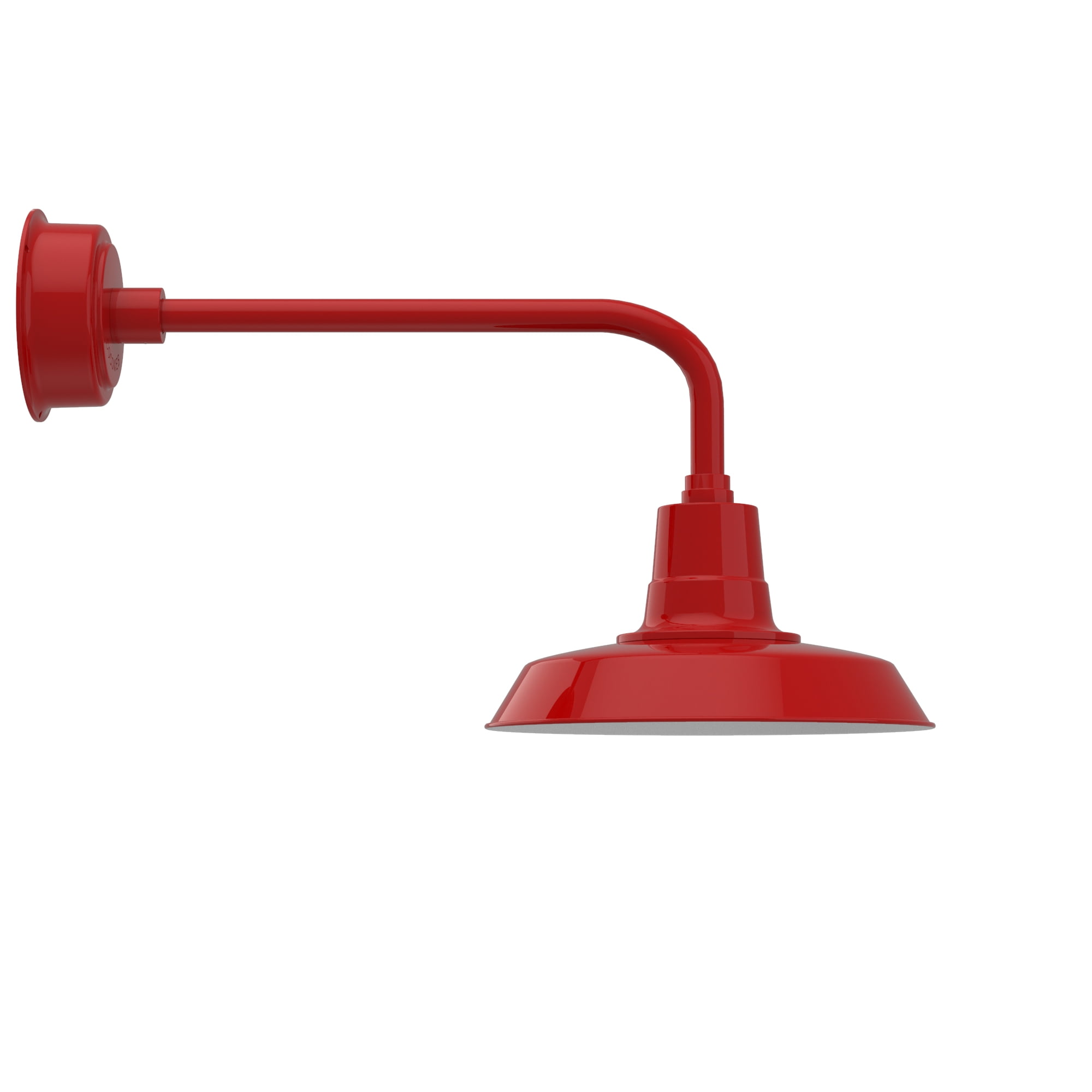 Cocoweb 14 inch Vintage LED Gooseneck Light in Red with Traditional Arm ...