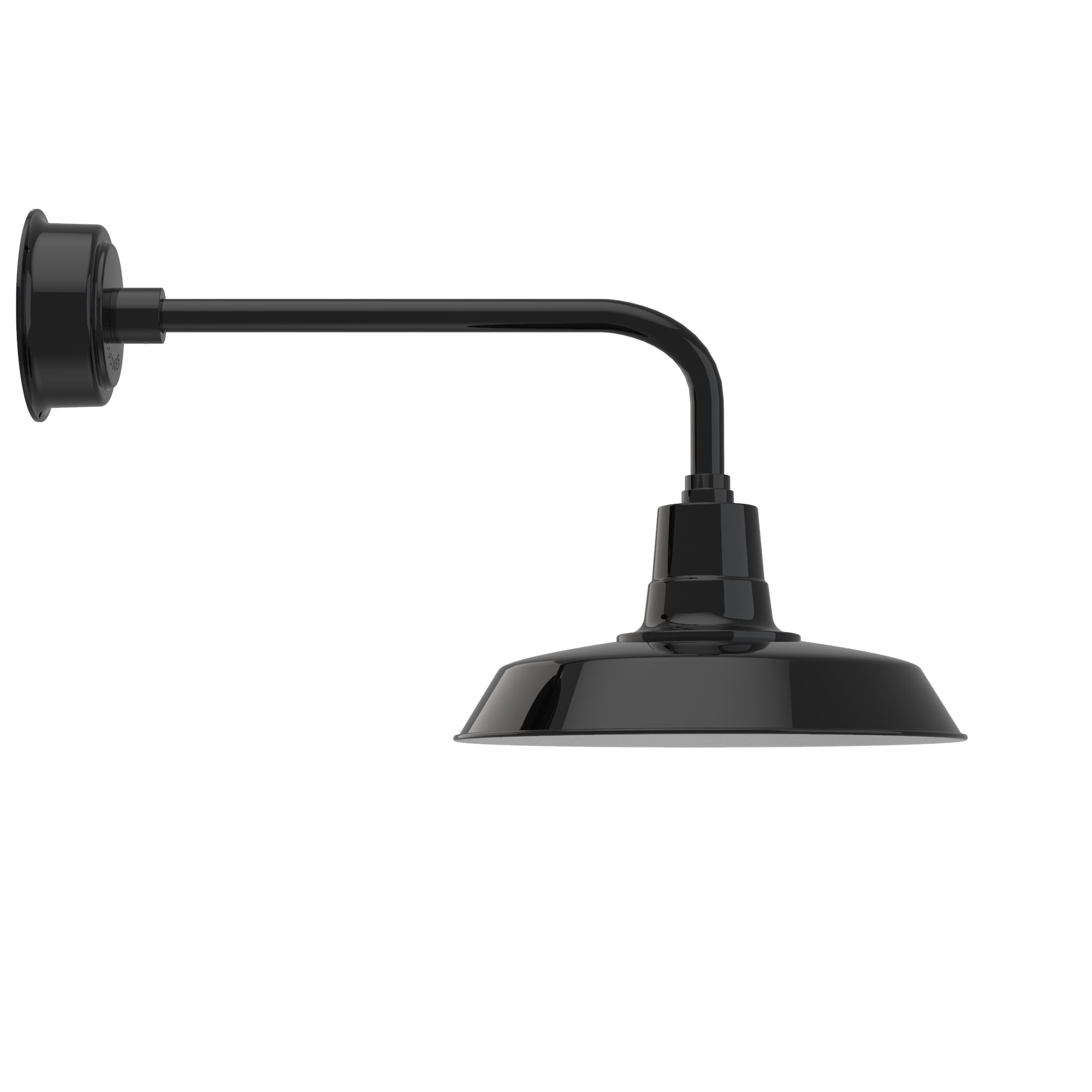 Cocoweb 16 inch Vintage LED Gooseneck Light in Black with Traditional ...