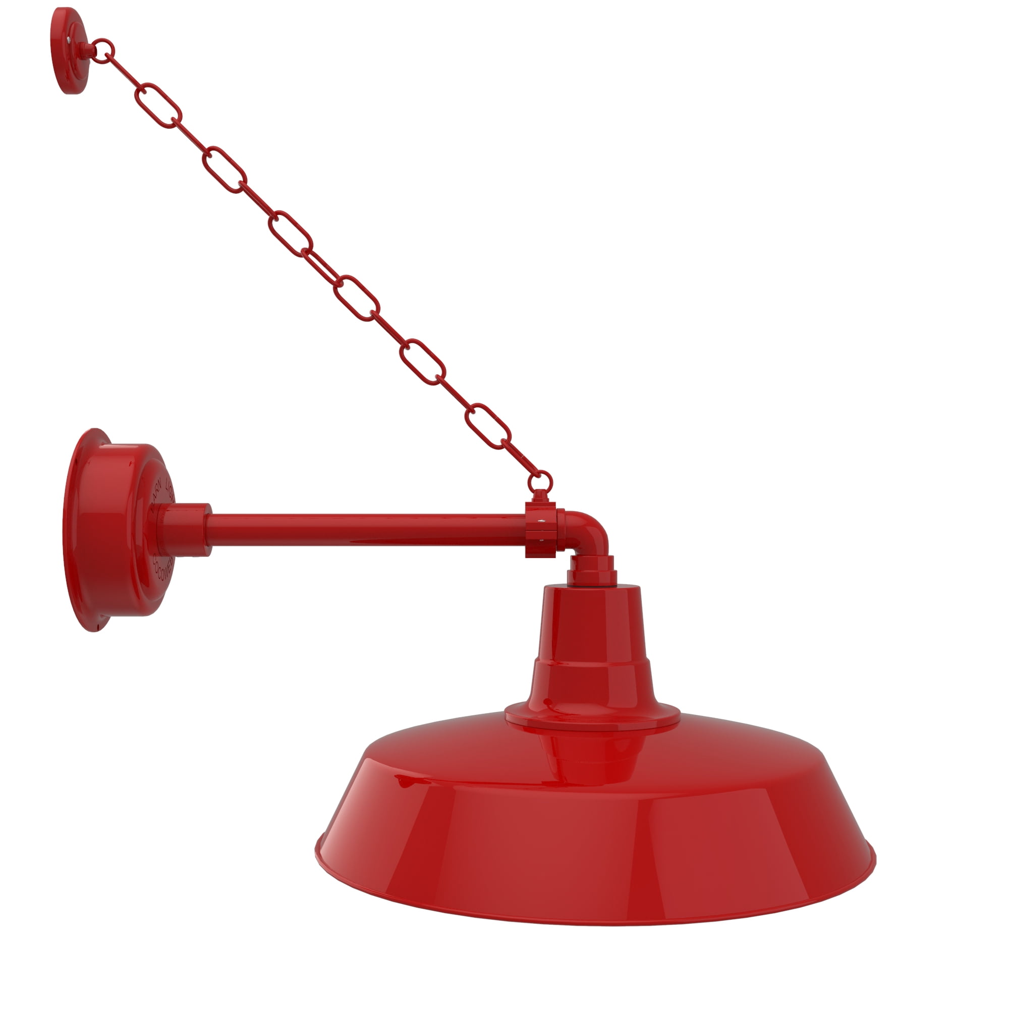 Cocoweb 18" Vintage LED Gooseneck Light in Red with Metropolitan Arm ...