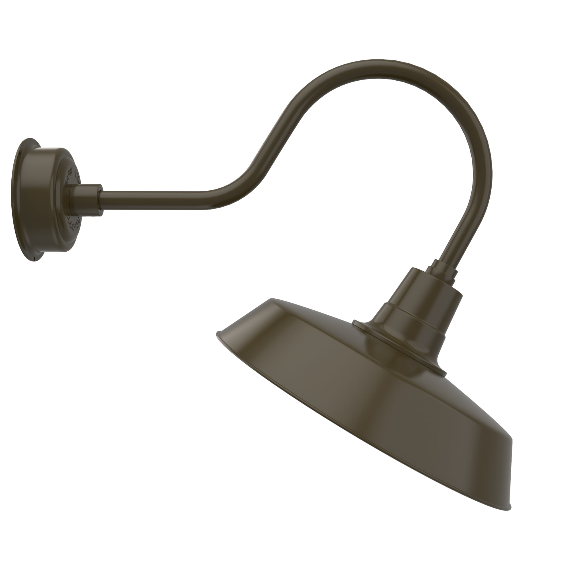 Cocoweb 18 inch Vintage LED Barn Light in Mahogany Bronze with Modern ...