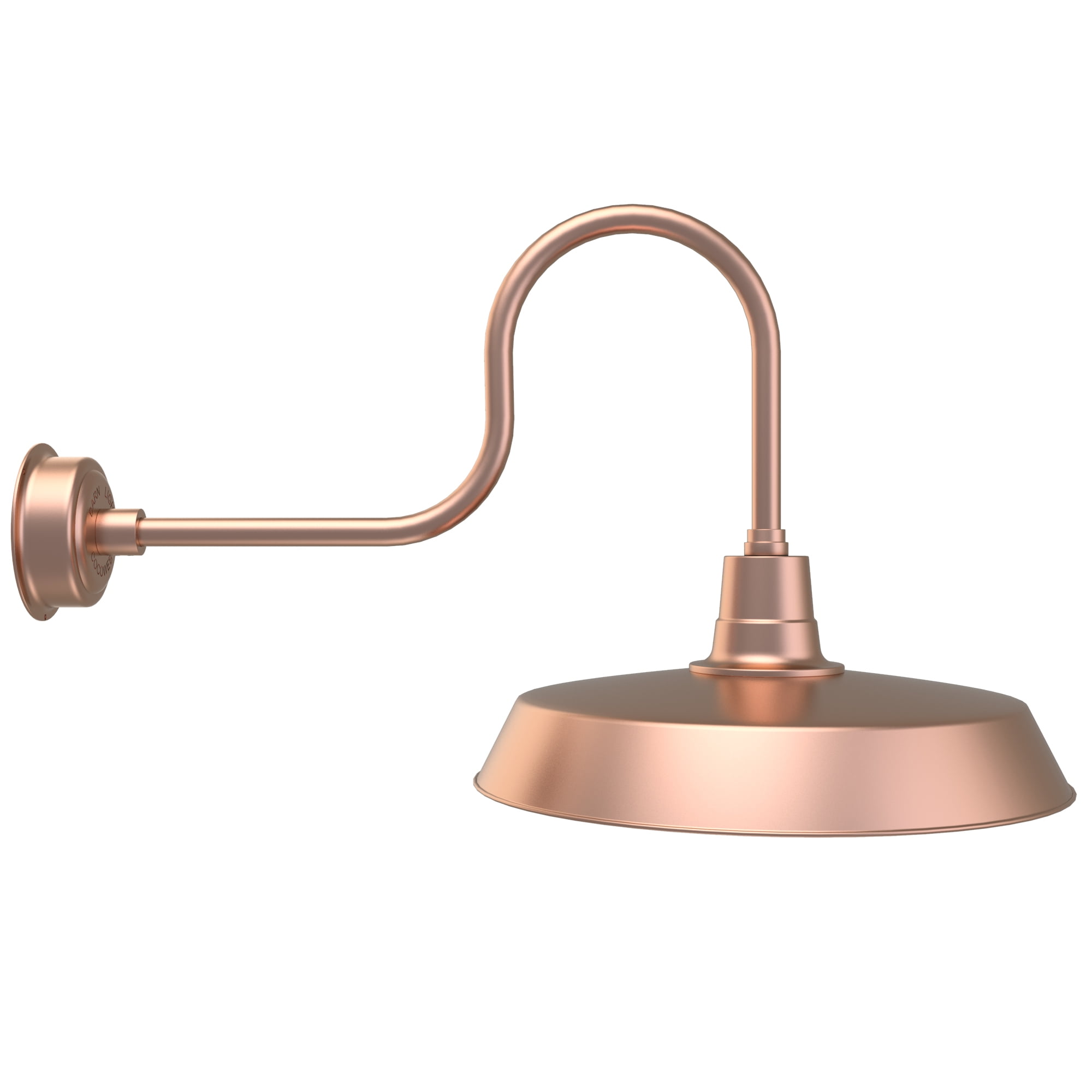 Cocoweb 22" Vintage LED Gooseneck Light in Copper with Industrial Arm ...