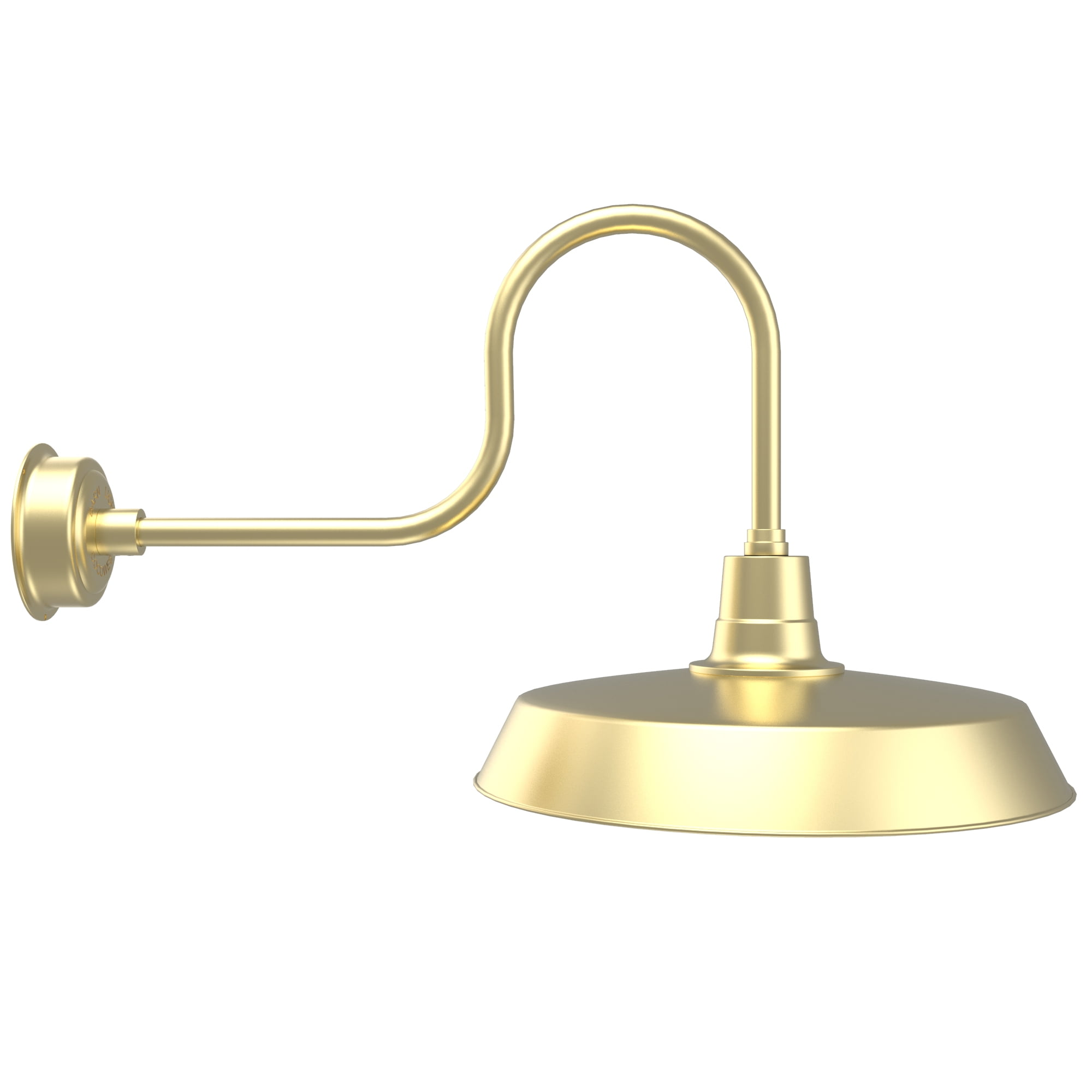 Cocoweb 22" Vintage LED Wall Light in Brass with Industrial Arm ...