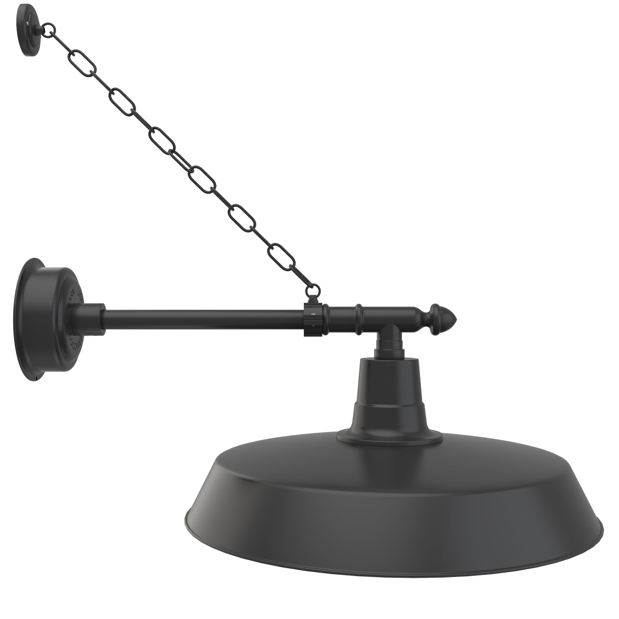 Cocoweb 22" Vintage LED Wall Light in Matte Black with Victorian Arm ...