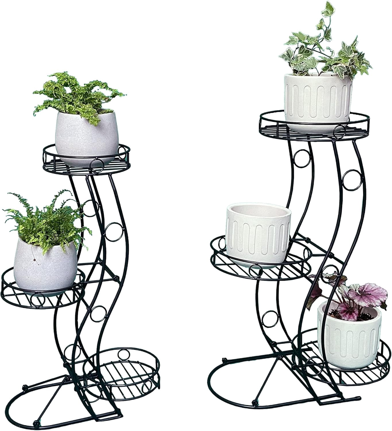 Cocoyard Three Flower Collapsible Plat Stad Patio Stad Holder Rack for ...