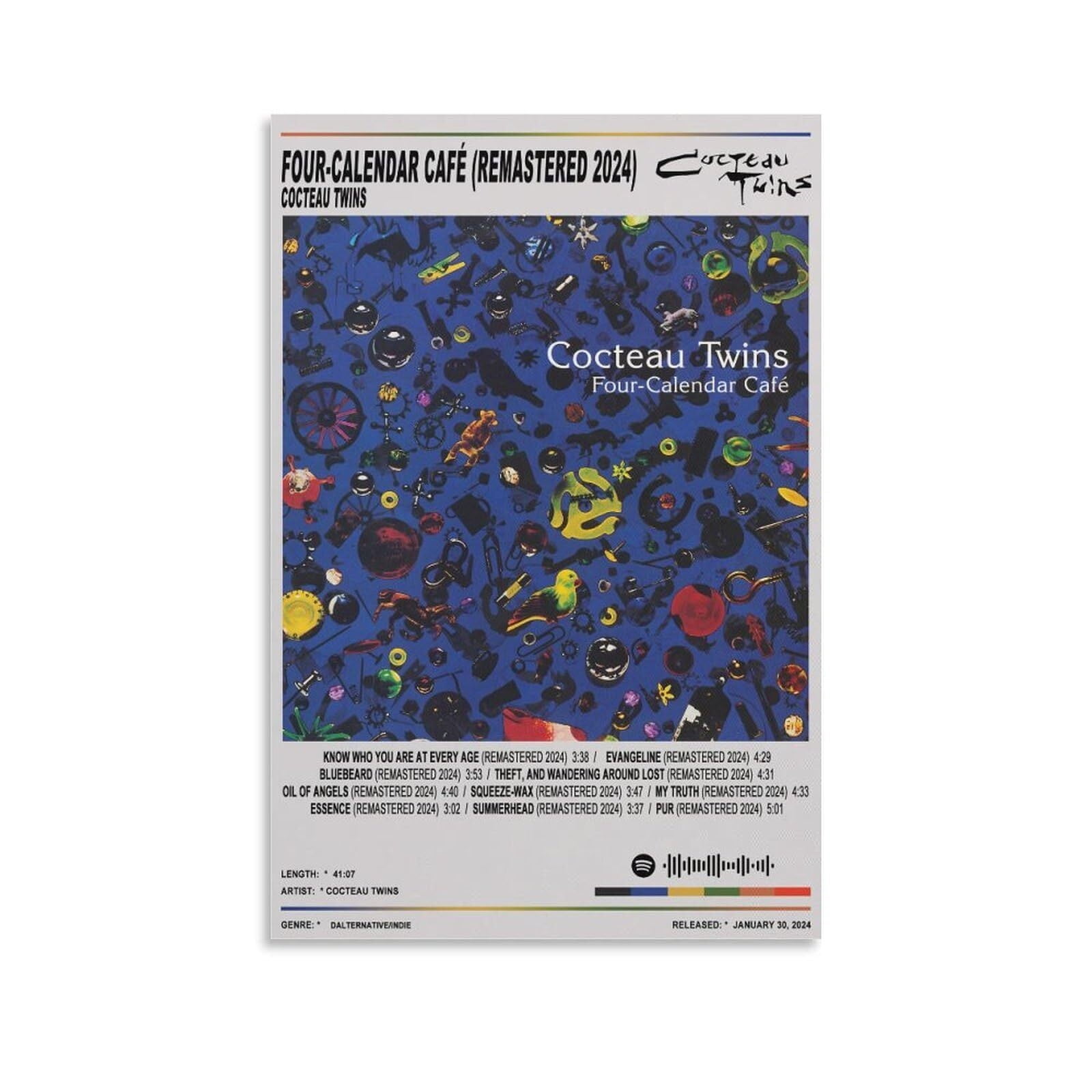 Cocteau Twins Posters Four-Calendar Café (Remastered 2024) Music Album ...