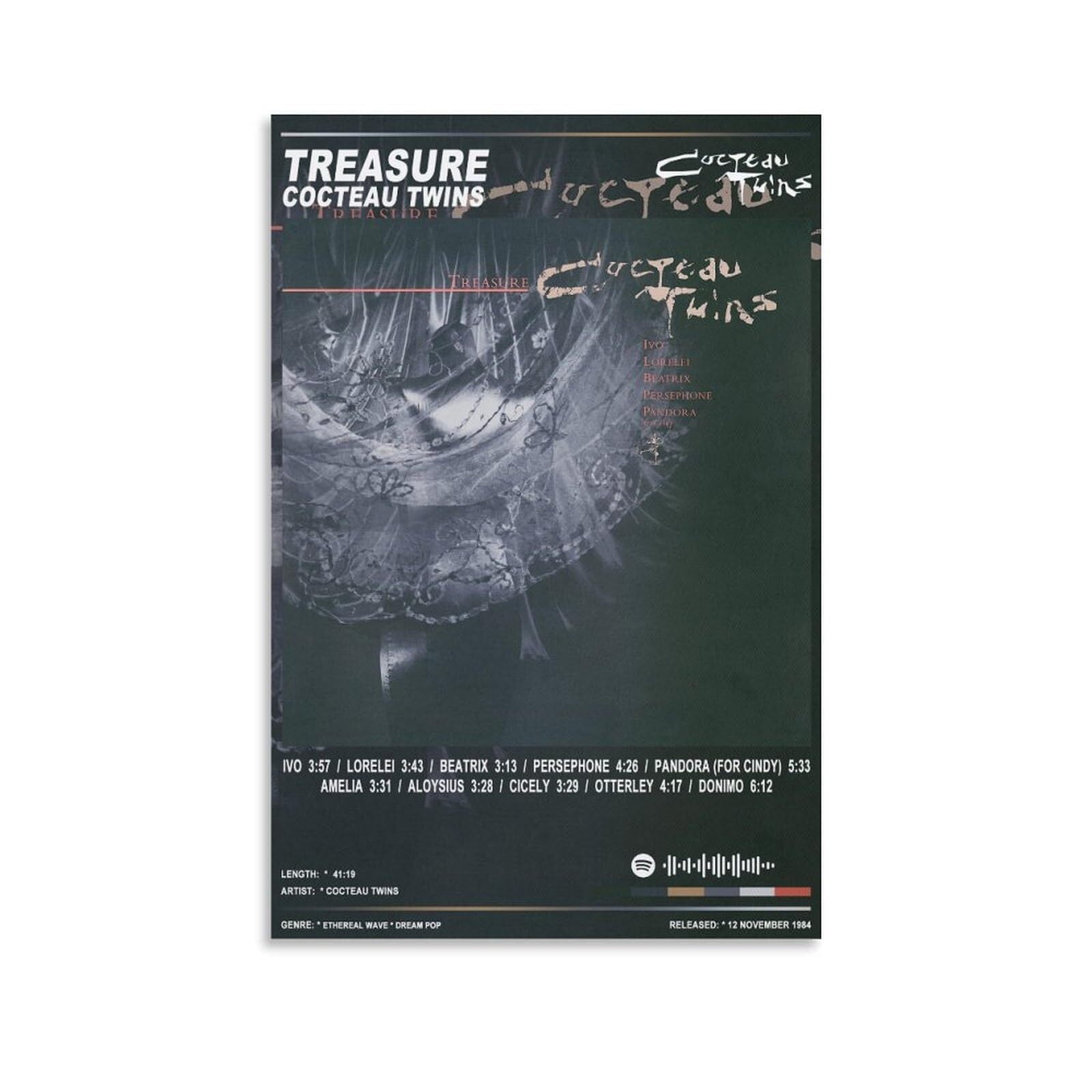 Cocteau Twins - Treasure Music Album Cover Canvas Poster Wall ...