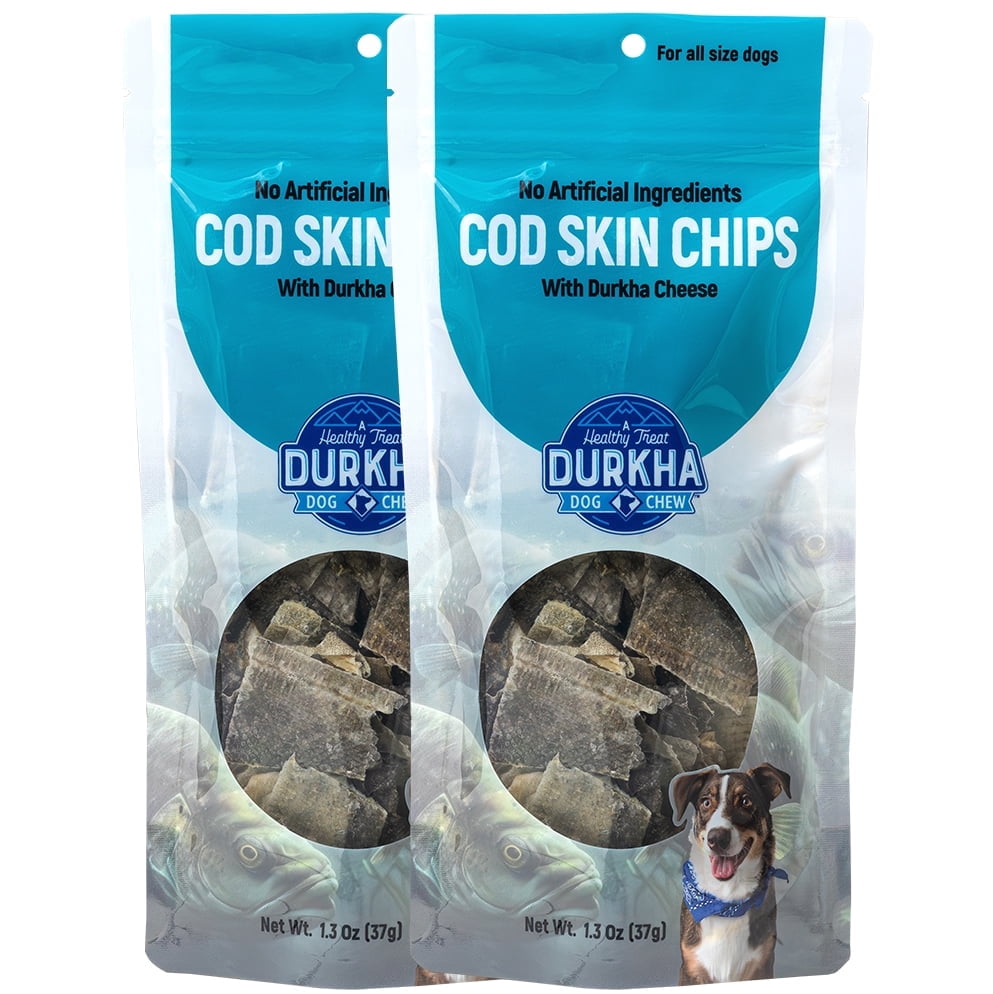 Durkha Cod Skin Chips for Dogs - 2 Pack - Walmart.com