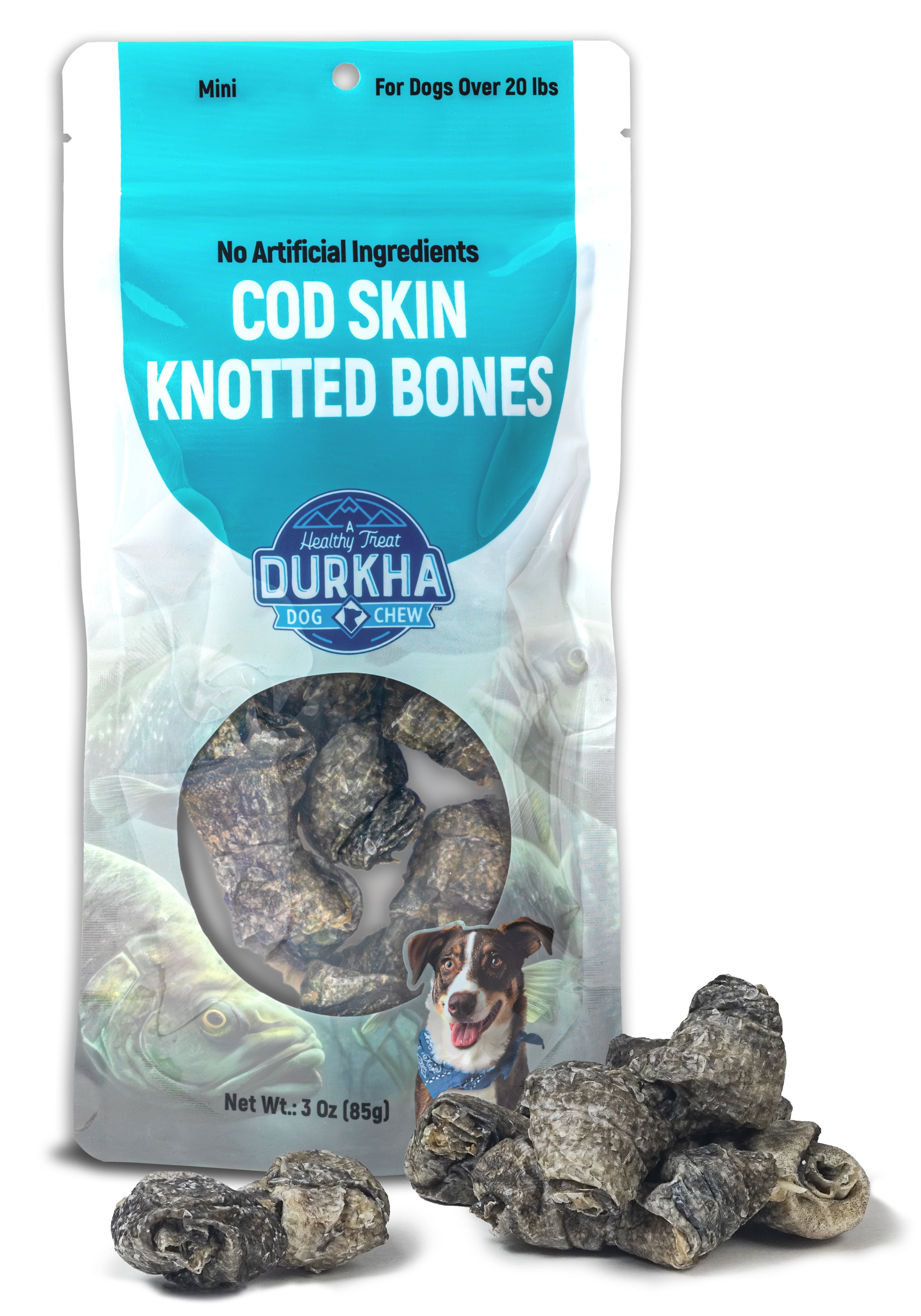 Cod Skin Knotted Bones - Mini - Walmart.com
