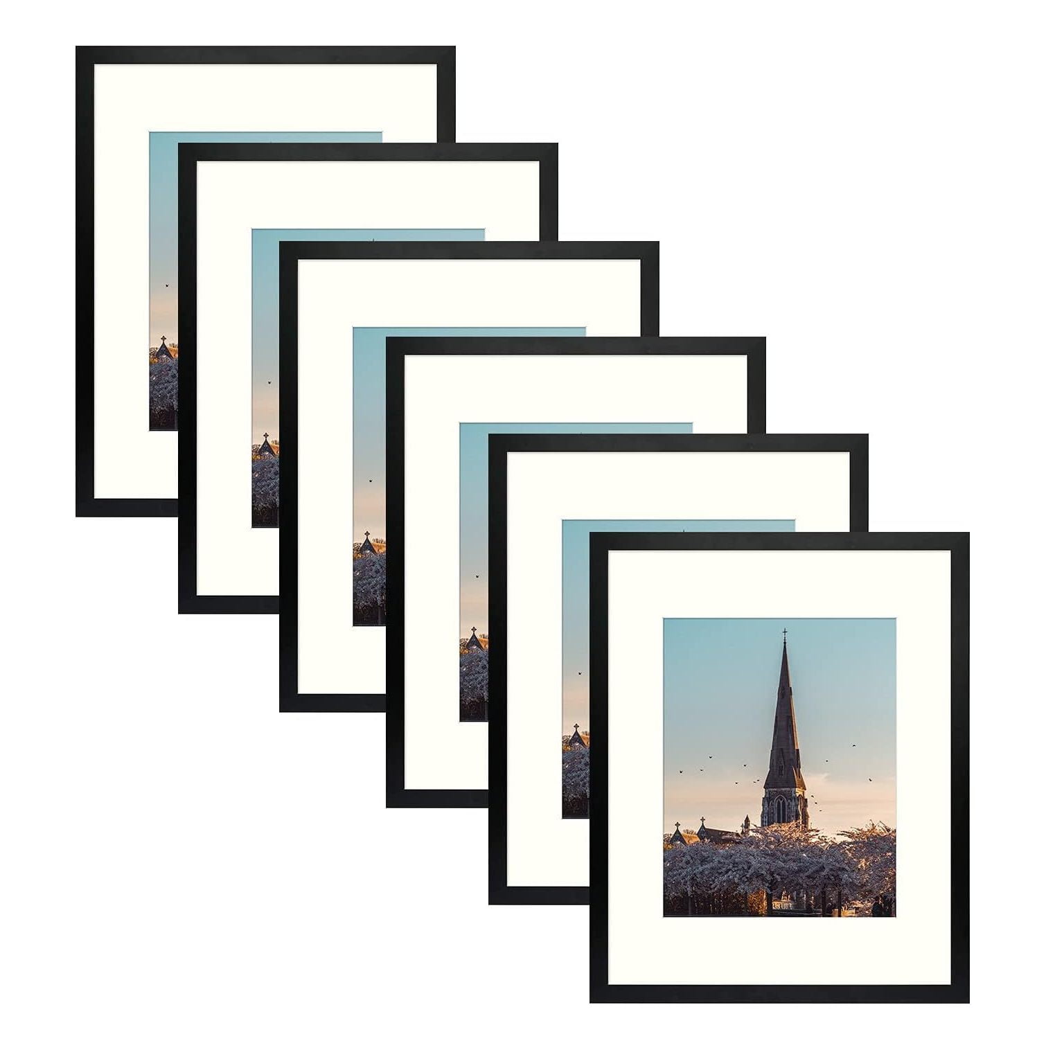 CodYinFI 16x20 Frames Set of 6, Matted to 11x14 or 16 by 20 Without Mat ...