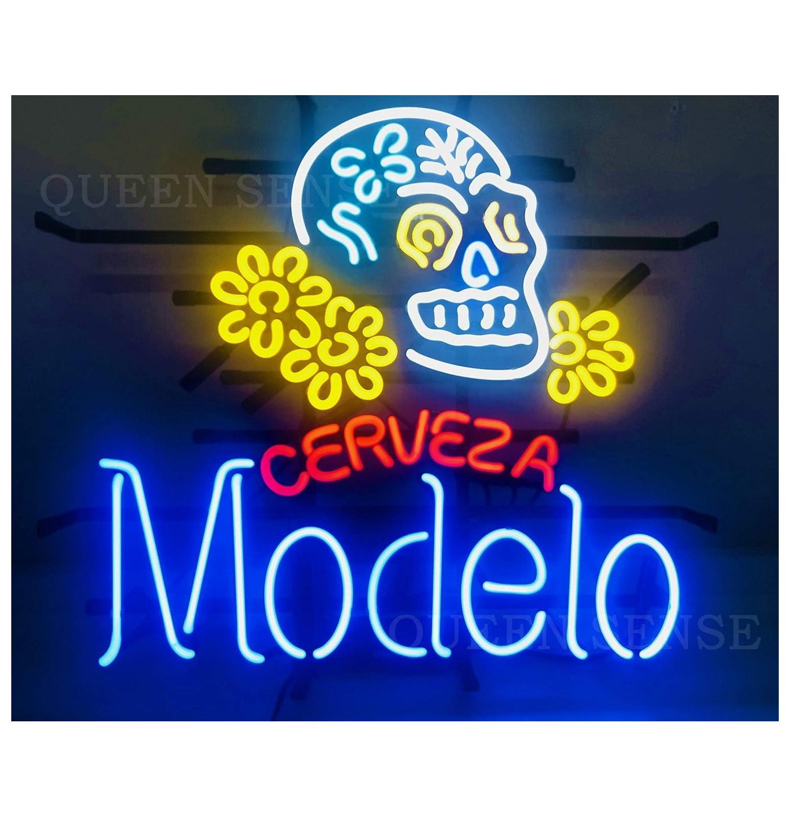 CodYinFI 20"x16" Cerveza Modelos Neon Sign Light Man Cave Bar Pub Beer ...