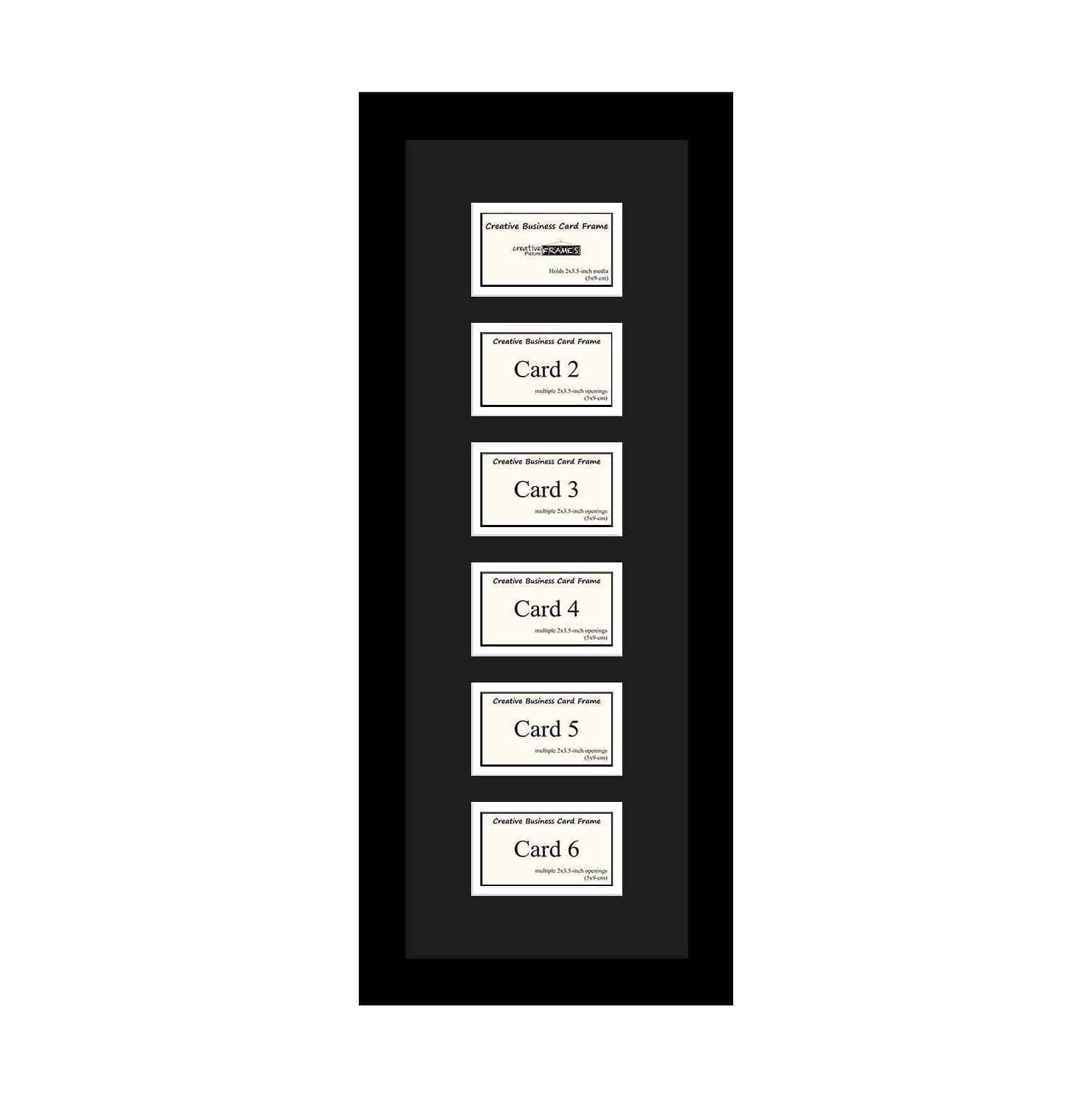 CodYinFI 6-2" x 3.5" Opening Black Business Card Frame with 8" x 22 ...