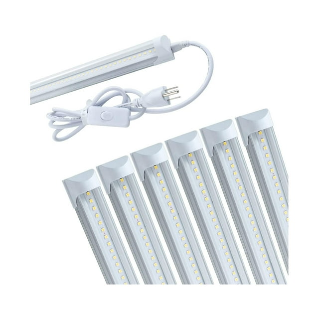 CodYinFI 6 Pack LED Shop Light, 4FT 24W 6500K, Cool White, High Output ...