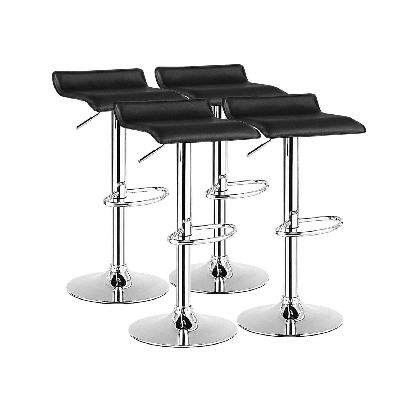 CodYinFI Bar Stools Set of 4, Swivel Adjustable Contemporary Bar Chairs ...