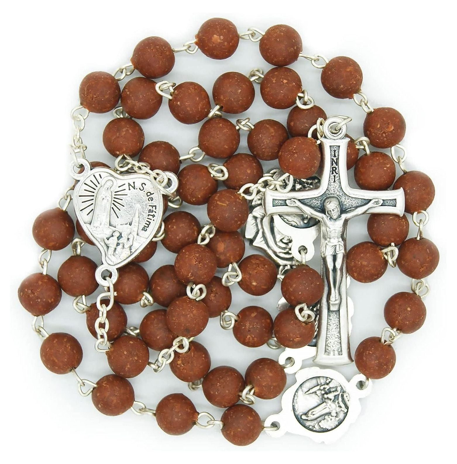 CodYinFI Catholic Handmade Scented Our Lady of Fatima Rose Petal Rosary ...
