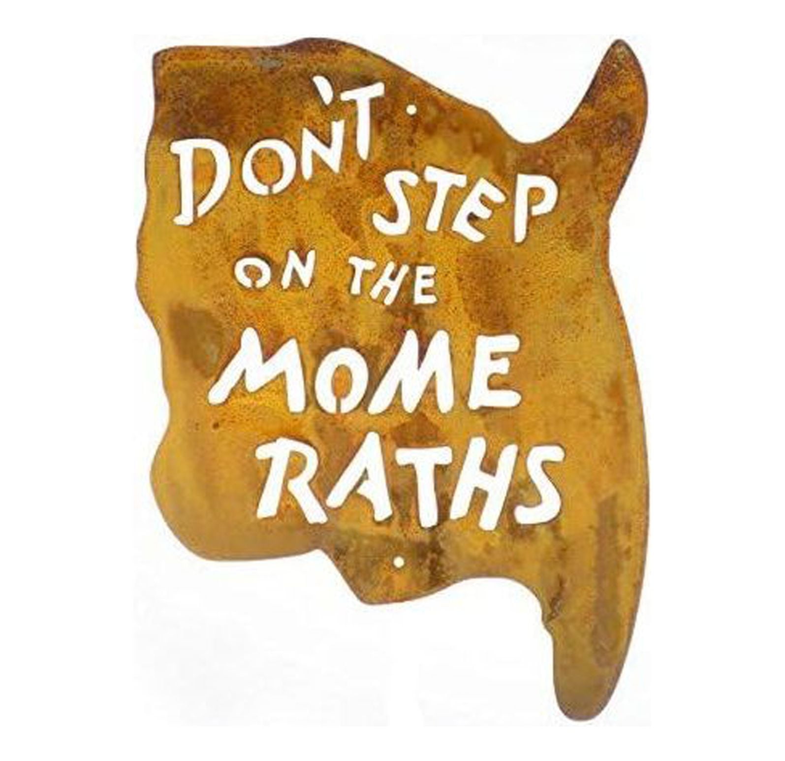 CodYinFI Don't Step on The Mome Raths Steel Wall Sign - Walmart.com