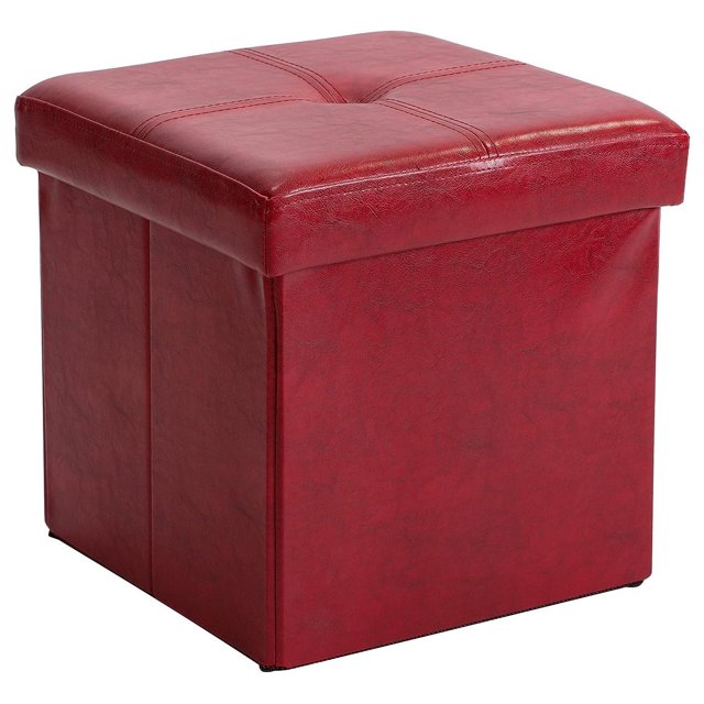 CodYinFI Folding Storage Ottoman, Toy Box Chest, Faux Leather,Tufted ...