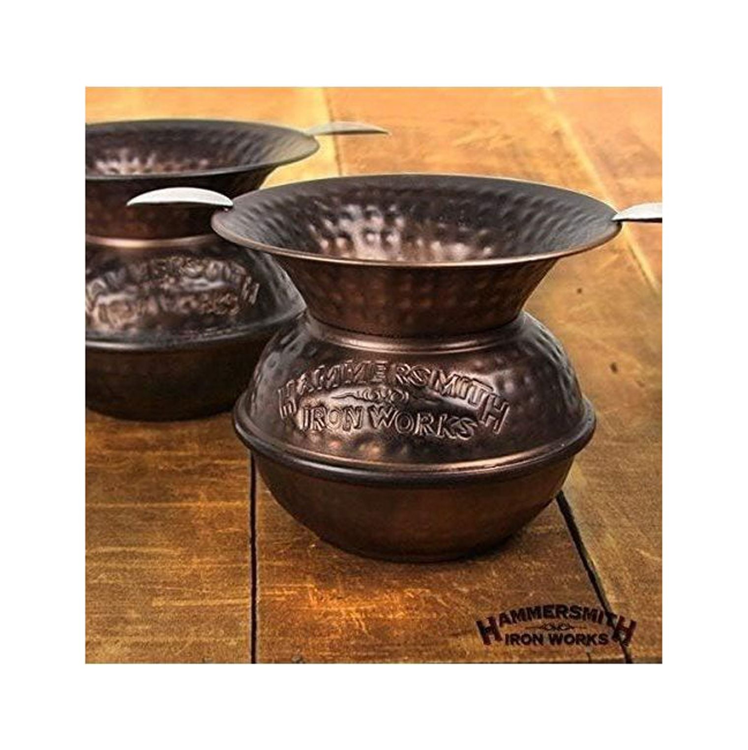 CodYinFI Iron Works 5" Spittoon Ashtray (SPT-5S) - Hand-Hammered Copper ...