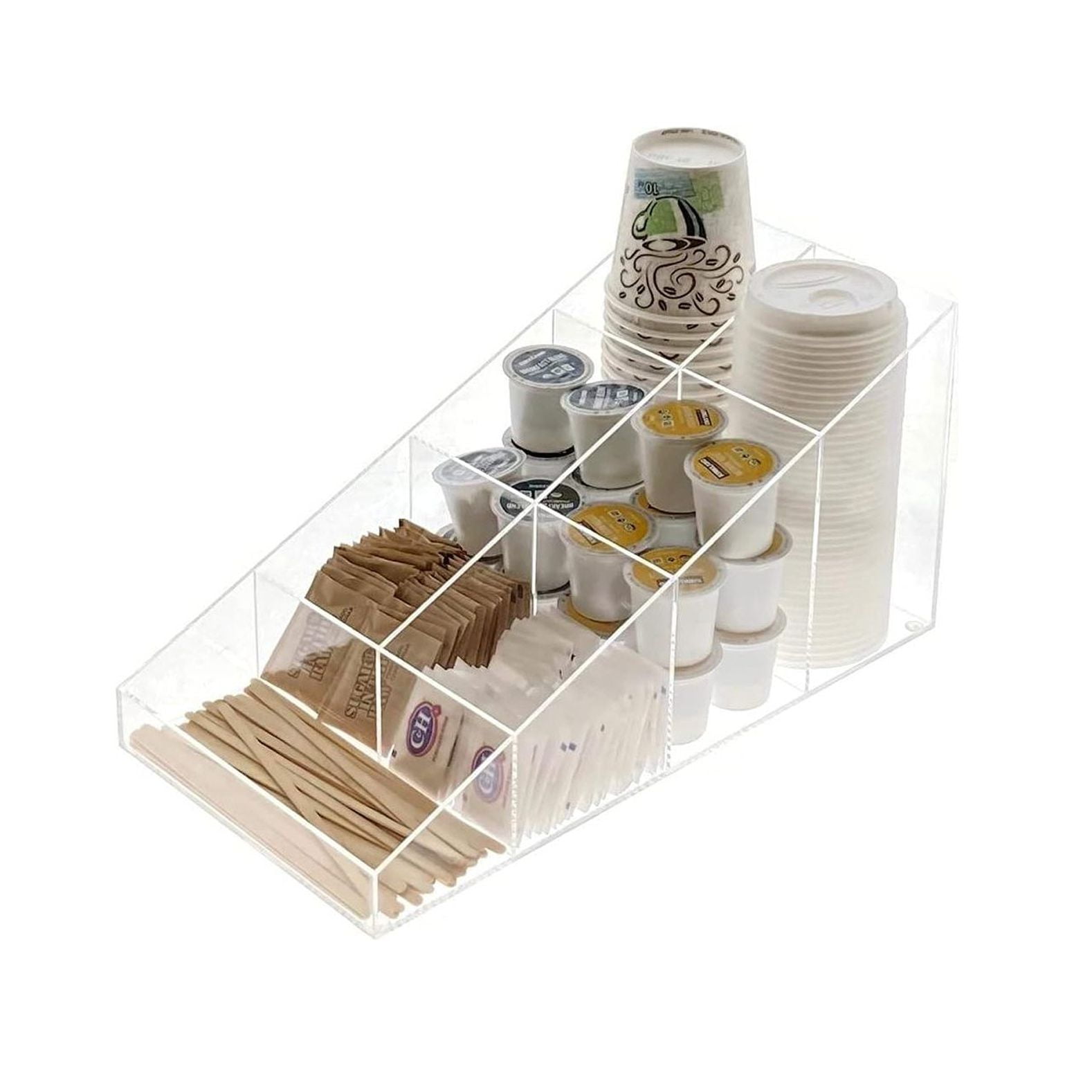 CodYinFI Java Joe Breakroom.Kitchen Coffee Station Organizer for Cups ...