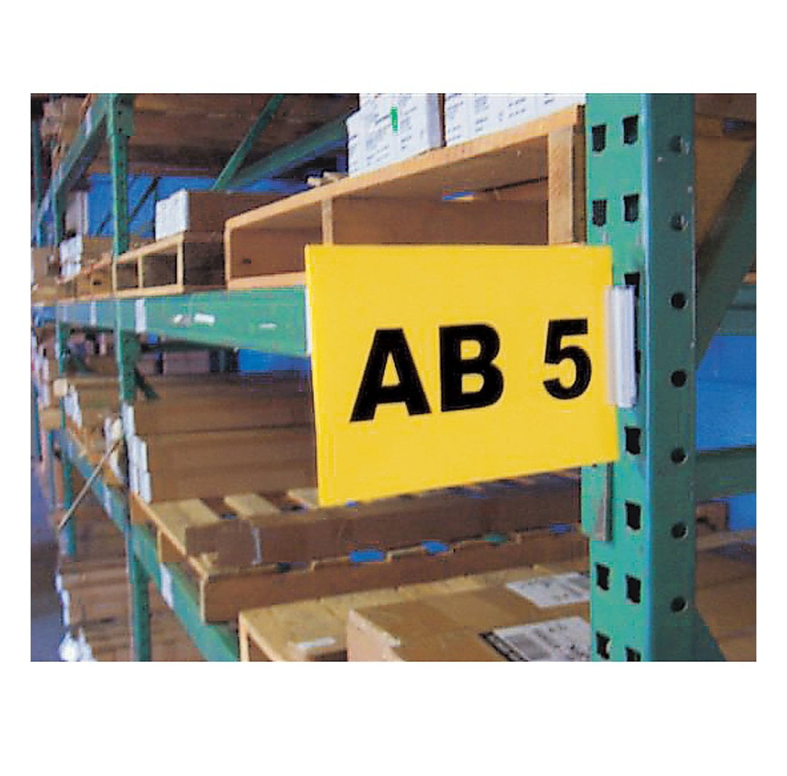 CodYinFI WSK-1Y Warehouse Aisle Pallet Rack Sign Kit, 5-1/2" x 8-1/2 ...