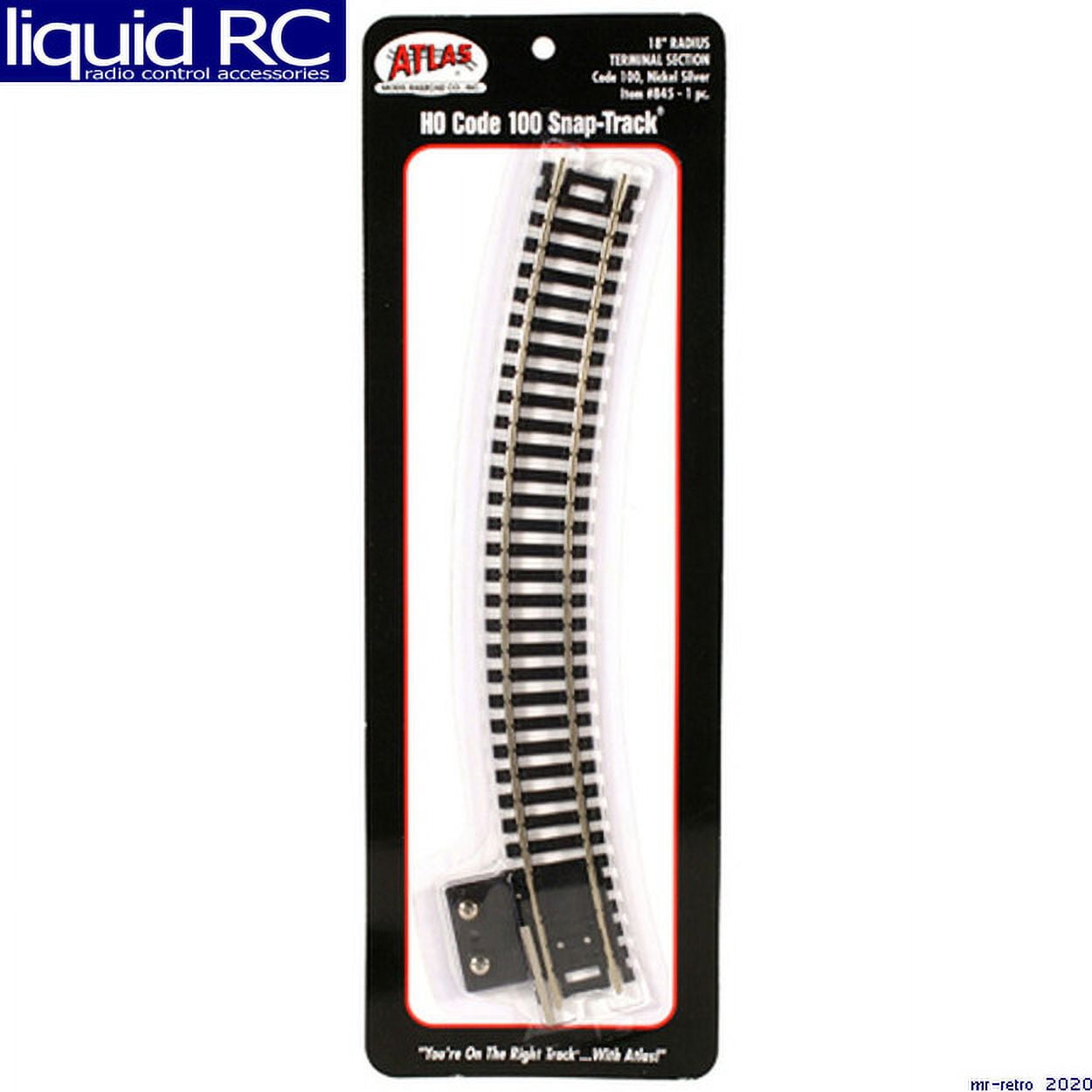 Code 100 Nickel Silver 18 Radius Terminal Snap Track 1 HO Scale Atlas ...