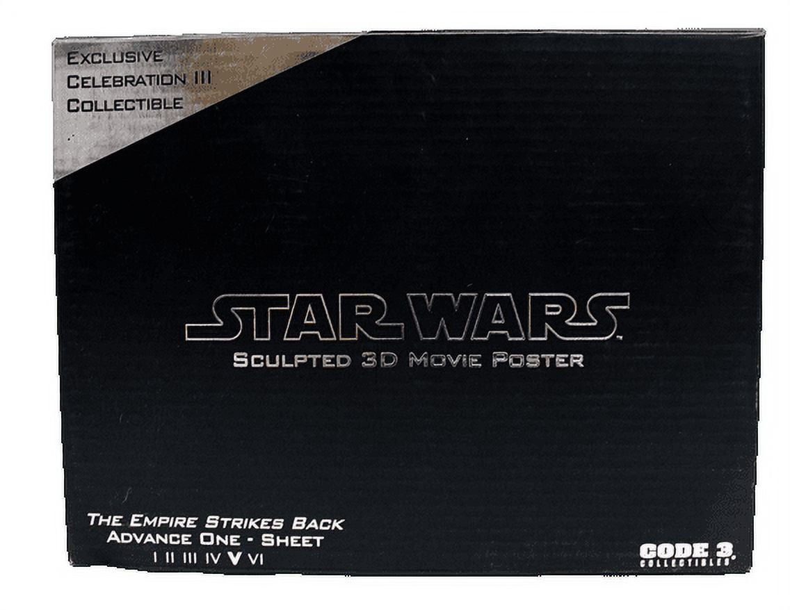 Code 3 Collectibles Sculpted 3d Movie Poster ESB Advance One-Sheet ...
