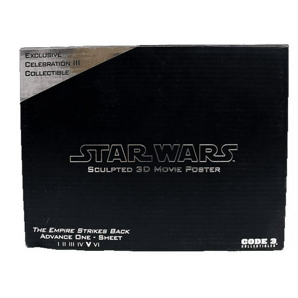 Code 3 Collectibles Sculpted 3d Movie Poster ESB Advance One-Sheet ...