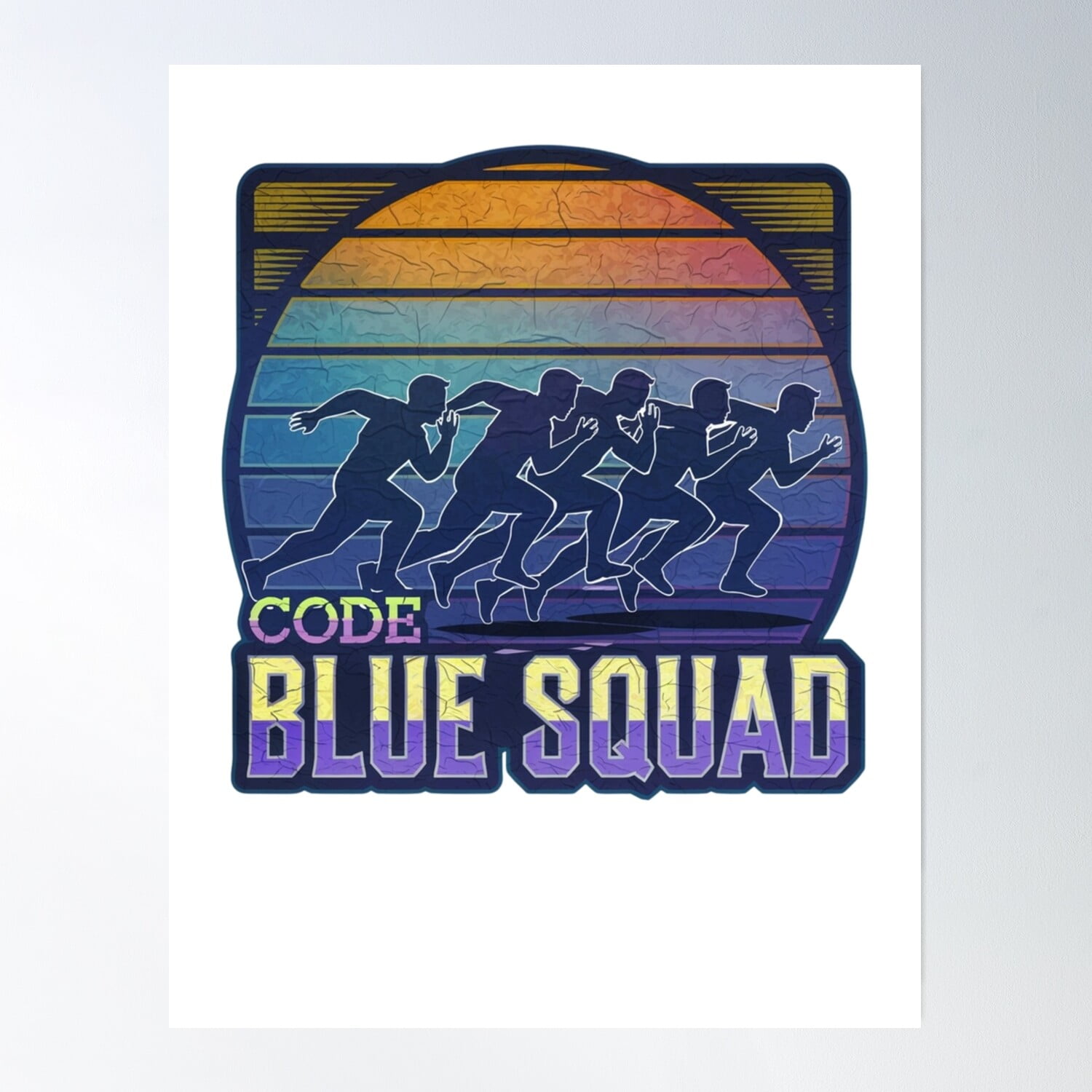 Code Blue Squad Poster Wall Art, Modern Wall Decor, 16x24 UNFRAMED ...