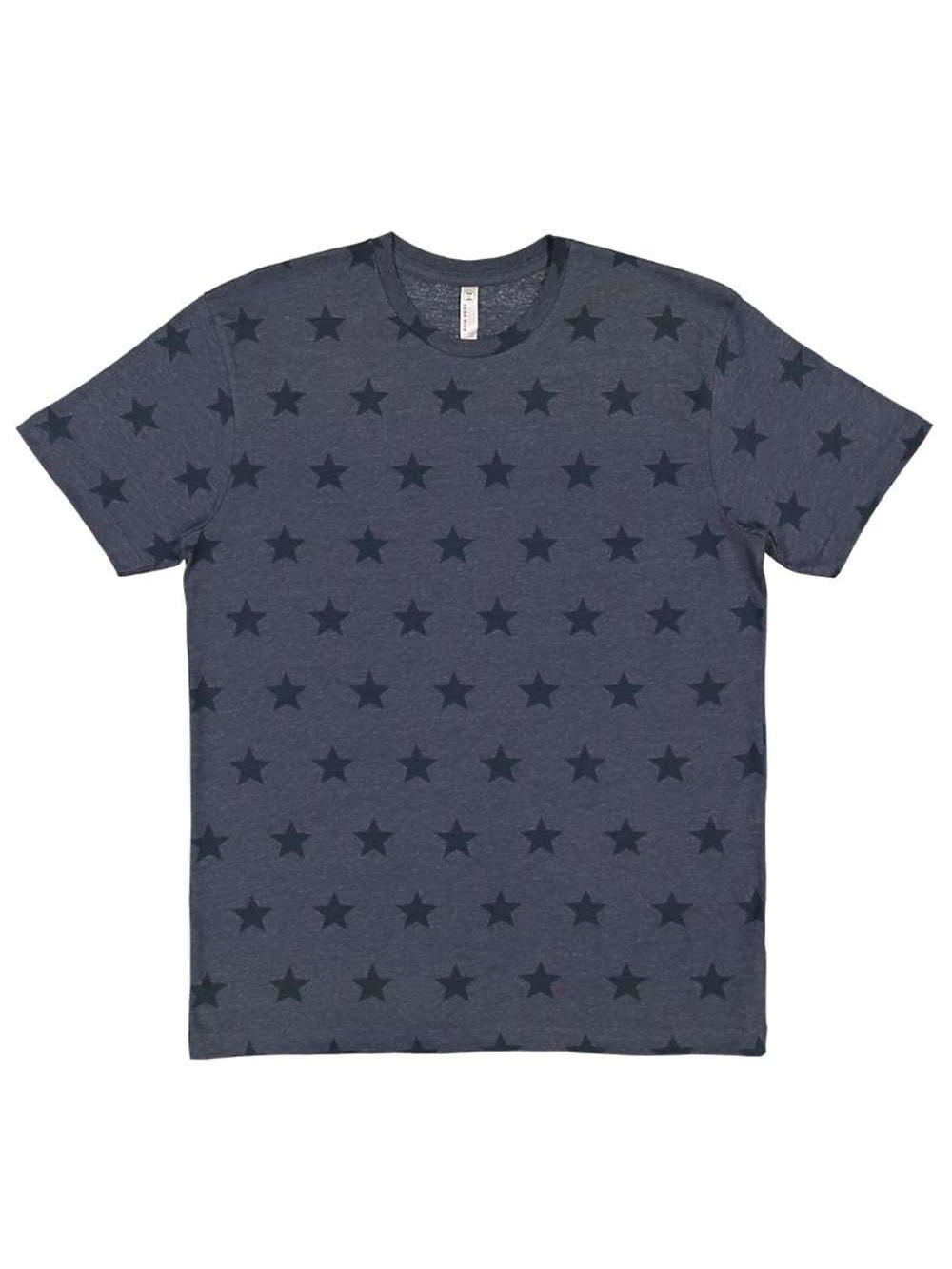 Code Five - Star Print Tee - 3929 - Denim Star - Size: 3XL - Walmart ...