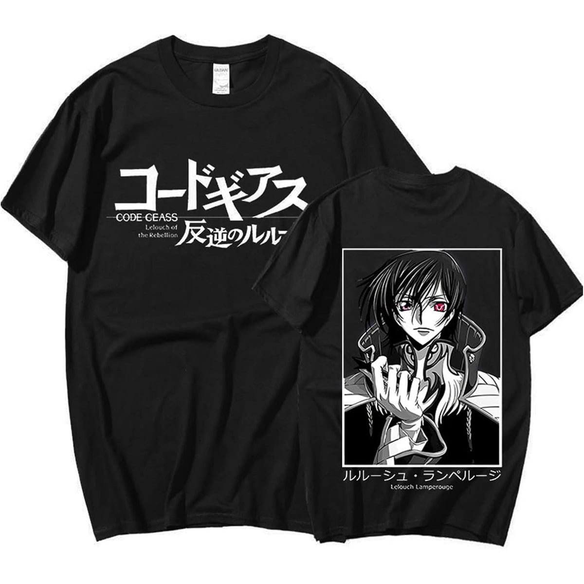 Code Geass T-Shirts For 2025 New Men And Women Summer Casual Cool Wash ...