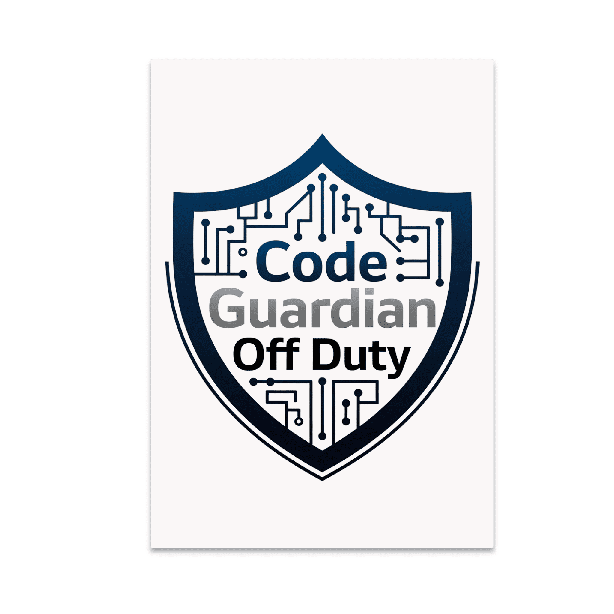 Code Guardian Off Duty - Cybersecurity Professional - 13x19 Poster ...