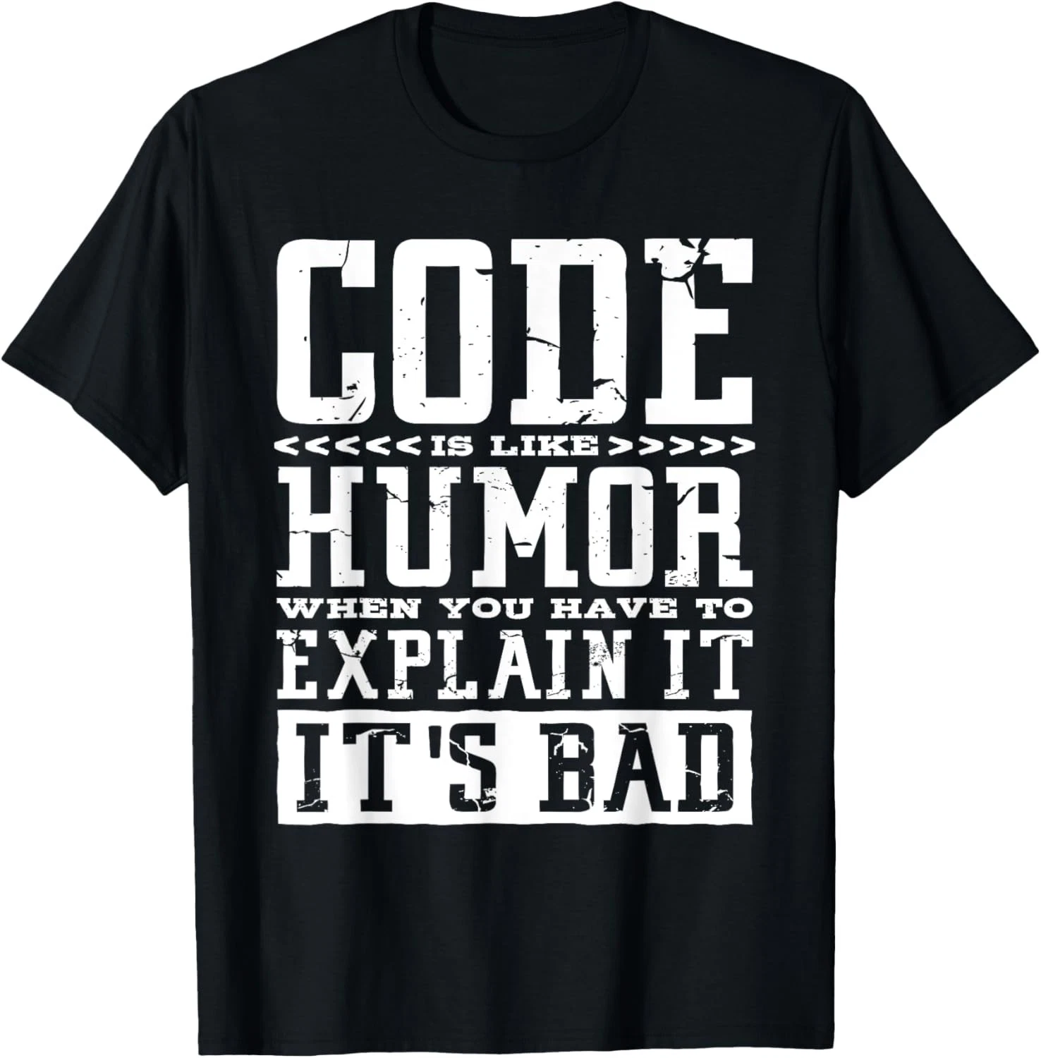 Code Is Like Humor Computer Code Coder Programming Unisex T-Shirt up to ...
