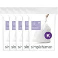 Code K 100 Count Custom Fit Liners, Drawstring Kitchen Trash Bags, One ...