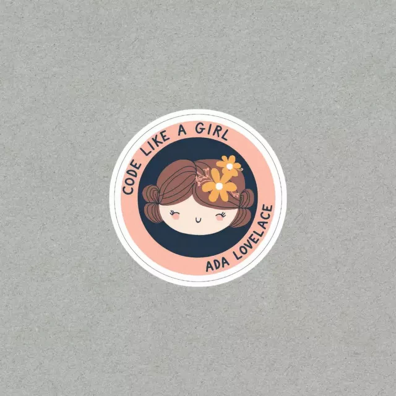 Code Like A Girl - Cute Programmer Sticker For Girls Who Codephone ...