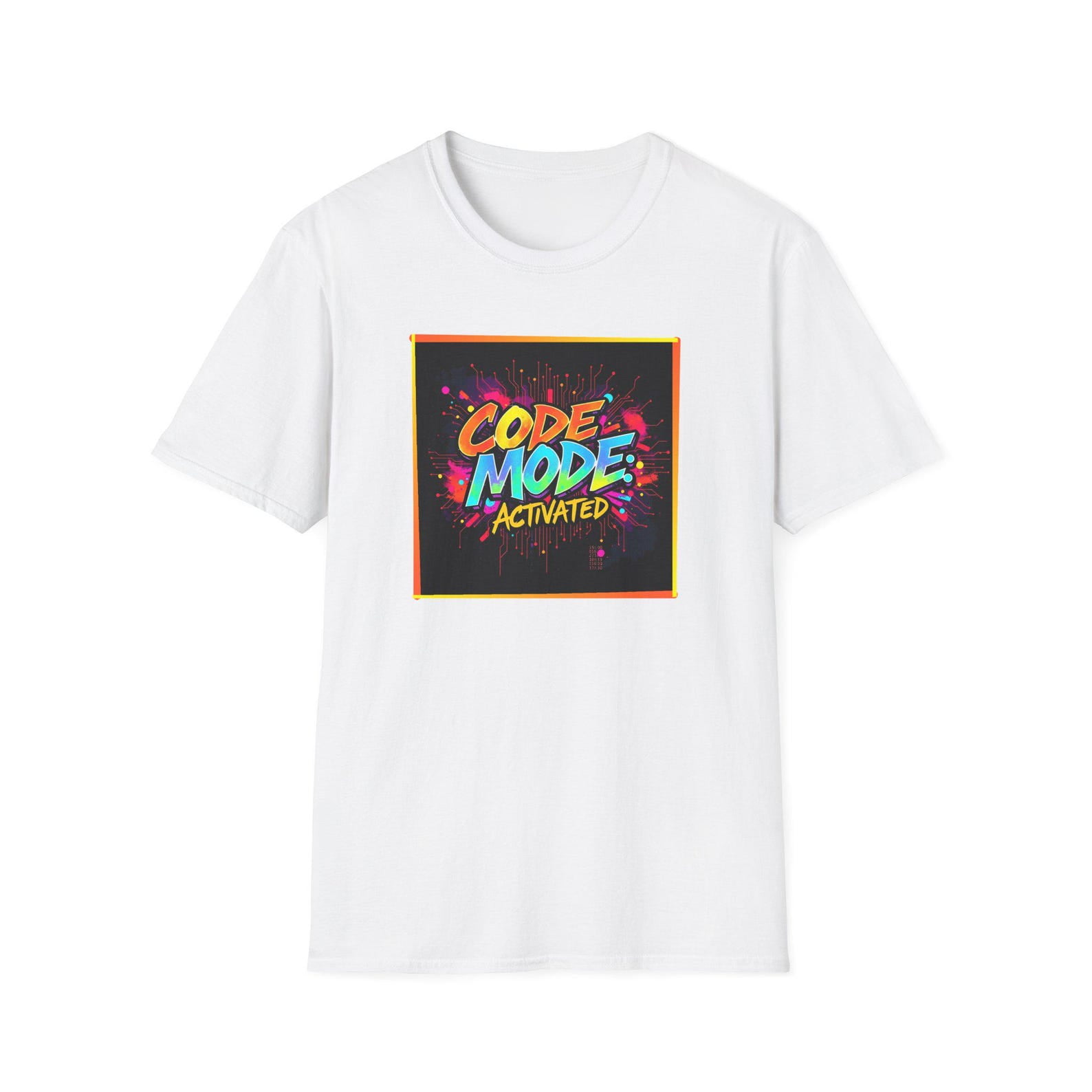 Code Mode Activated Graphic Tee, Gamer & Tech Enthusiast Apparel ...