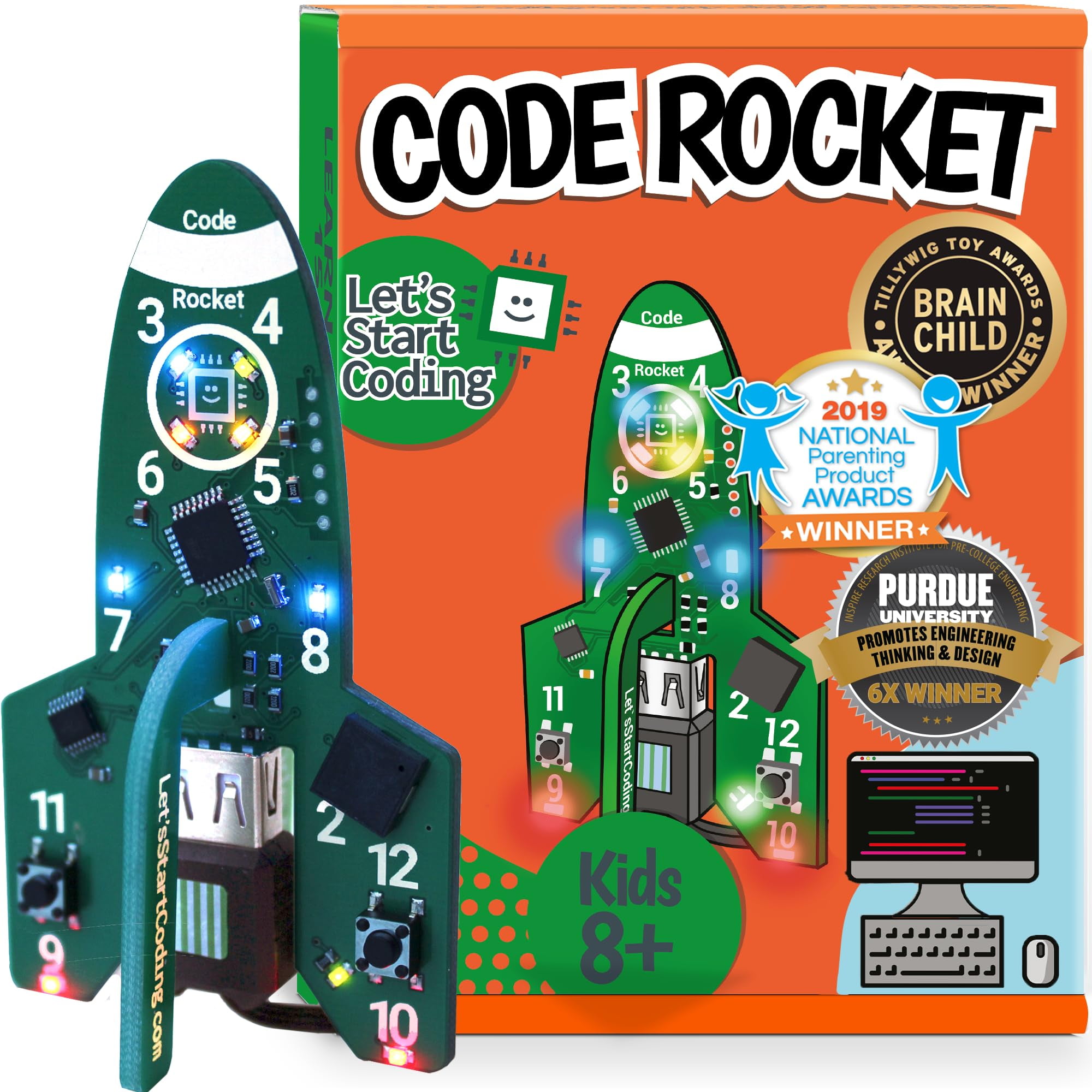 Code Rocket Coding Toy MMF7 for Kids 8+. Girls & Block & Typed C++ Programming with Circuits. 20 ...