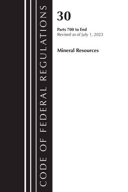 Code of Federal Regulations, Title 30 Mi Code of Federal Regulations ...