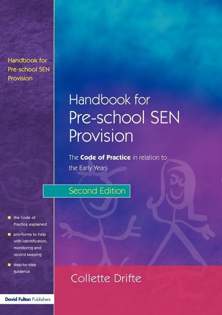 Code of Practice in Realtion to the Earl Handbook for Pre-School SEN ...