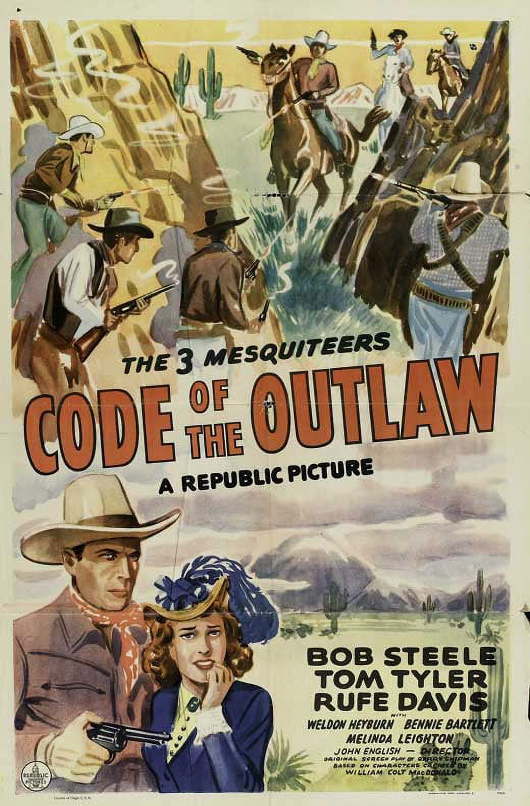 Code of the Outlaw POSTER (27x40) (1942) - Walmart.com