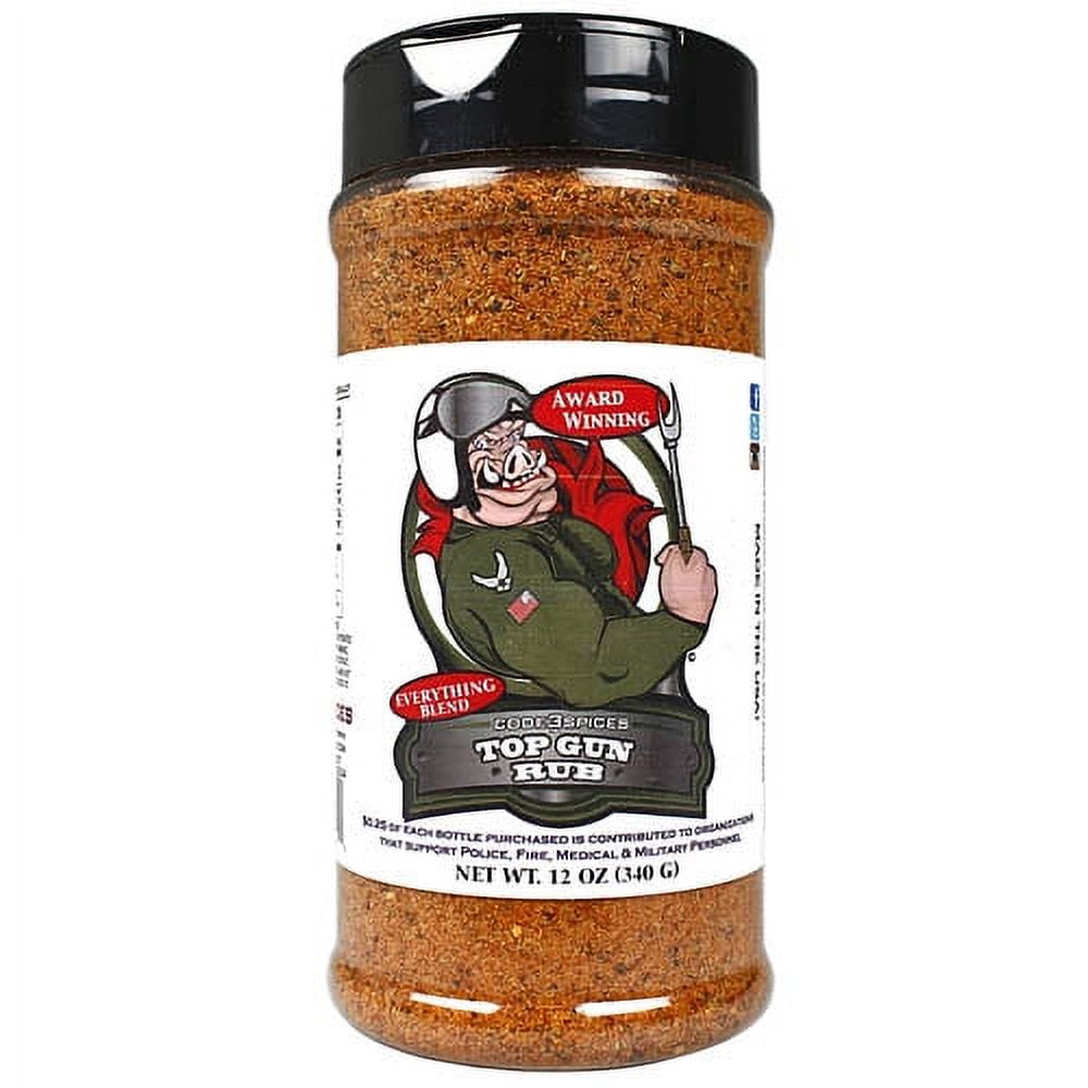 Code3Spices Top Gun Rub Everything Blend All Purpose Seasoning 12 oz ...
