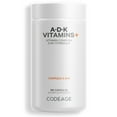 Codeage ADK Vitamins, 180 Vegan Capsules, 6-Month Supply, Vitamin A, D3 ...